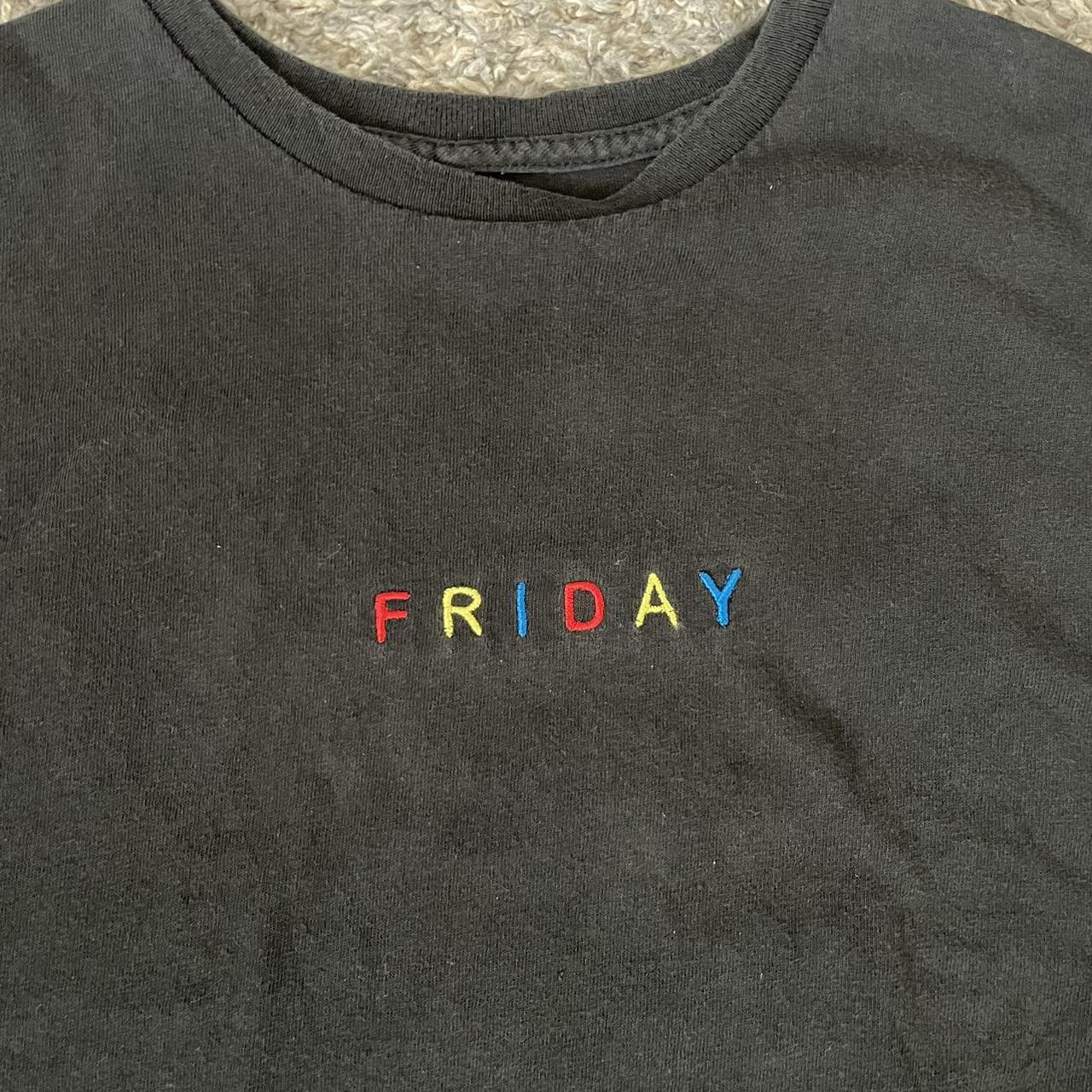 Friday embroidered shirt. primary colors - Depop
