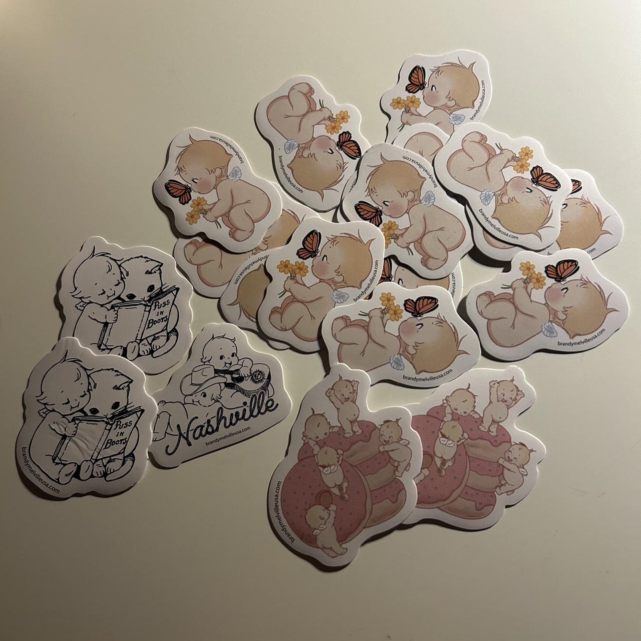 brandy melville baby stickers, comes with whatever’s... - Depop