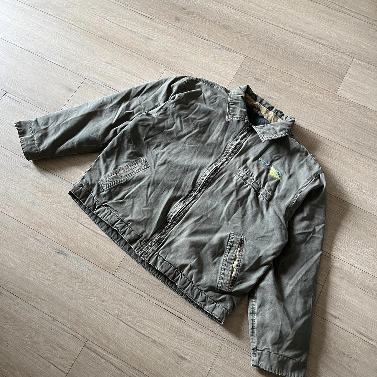 Grey Detroit style jacket Boxy fit Only selling bc... - Depop