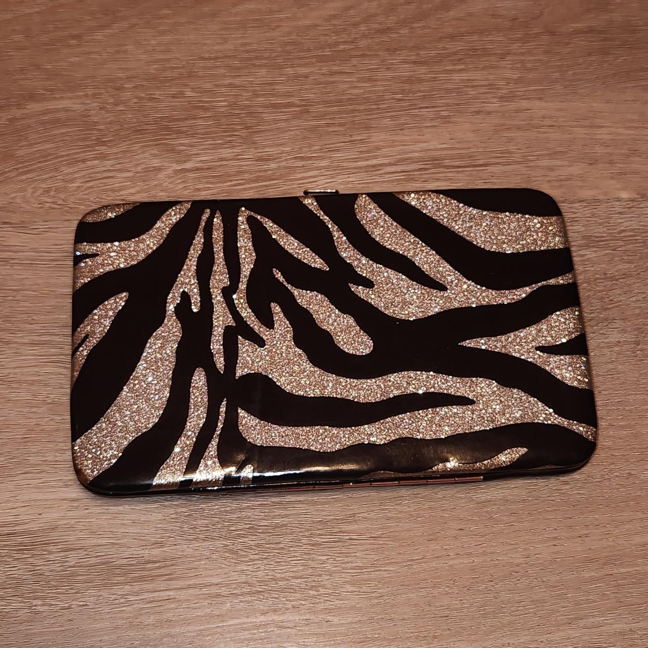 Early 2000s sparkly zebra print wallet ️ Has lots... - Depop
