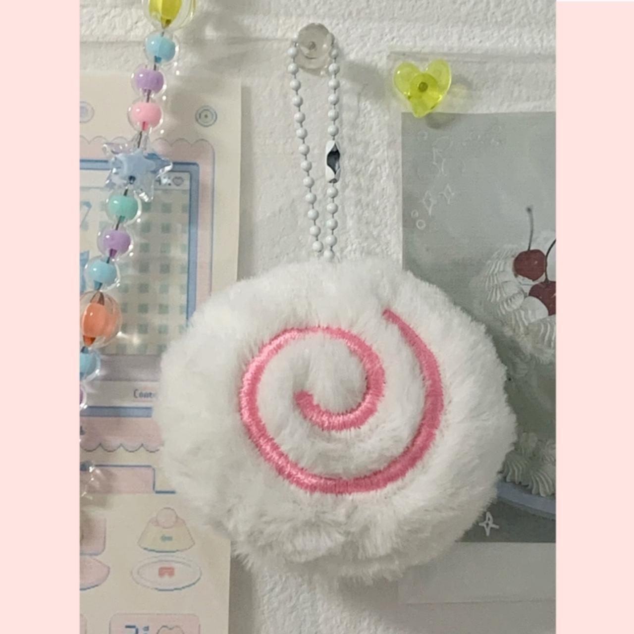 Cute Fish Cake Plush Keychain Juminocore Aesthetic... | Depop