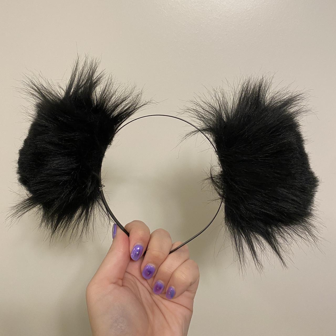 Discontinued black puppy ears from raspberry kitten... - Depop