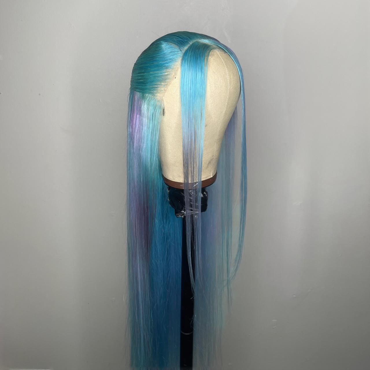 READY TO WEAR, 32 INCH HUMAN HAIR MERMAID COLORED... - Depop