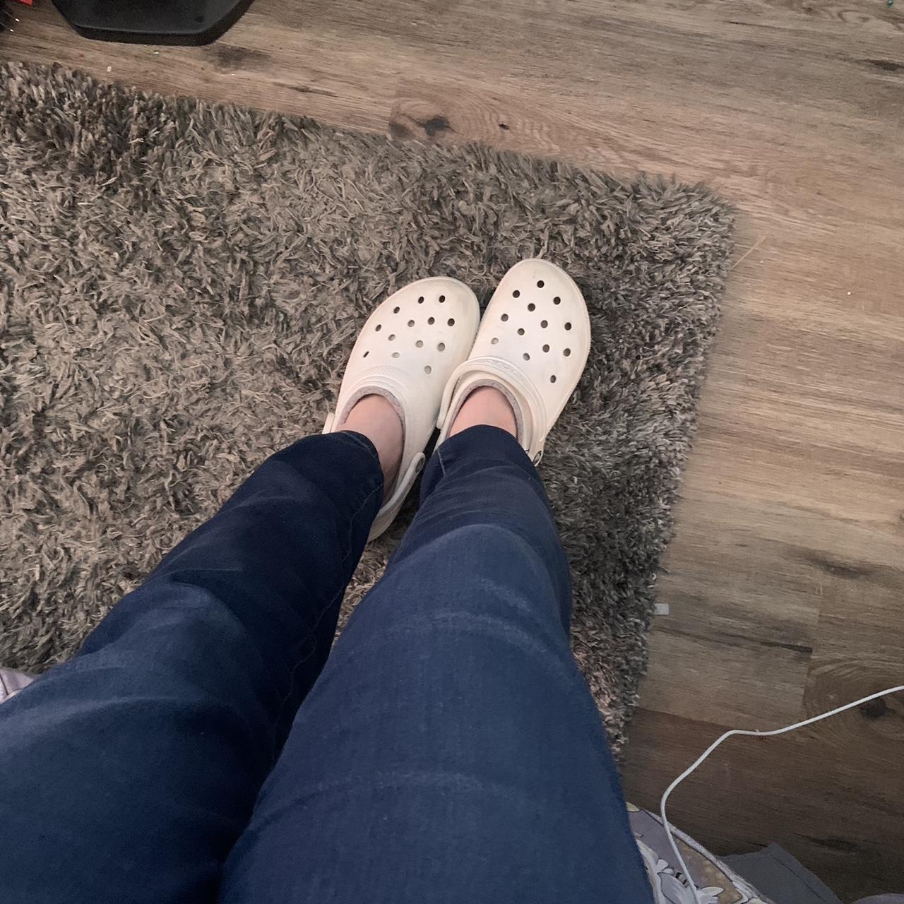 Crocs size 10 woman well worn - Depop