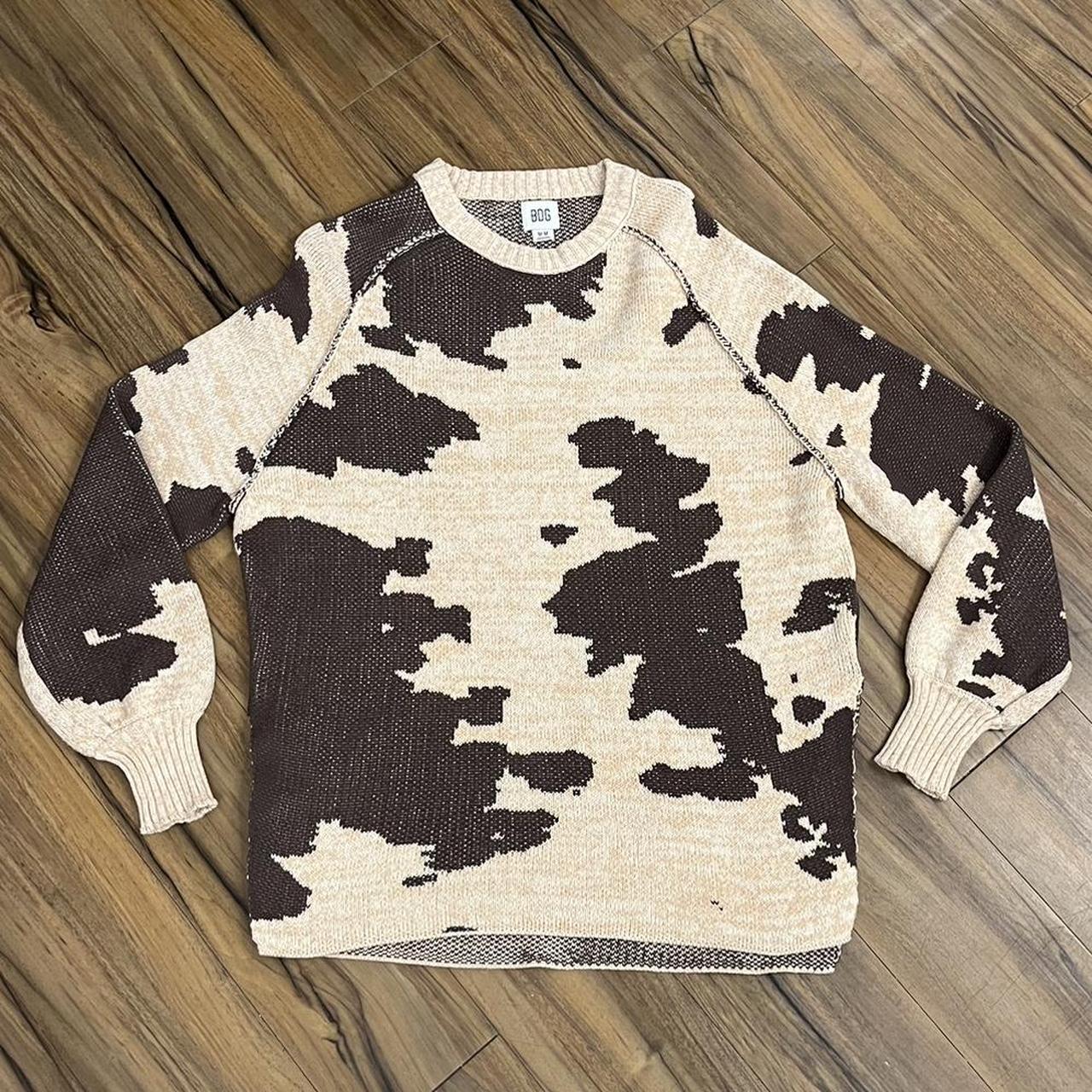Urban Outfitter’s BDG On the Range brown cow print... - Depop