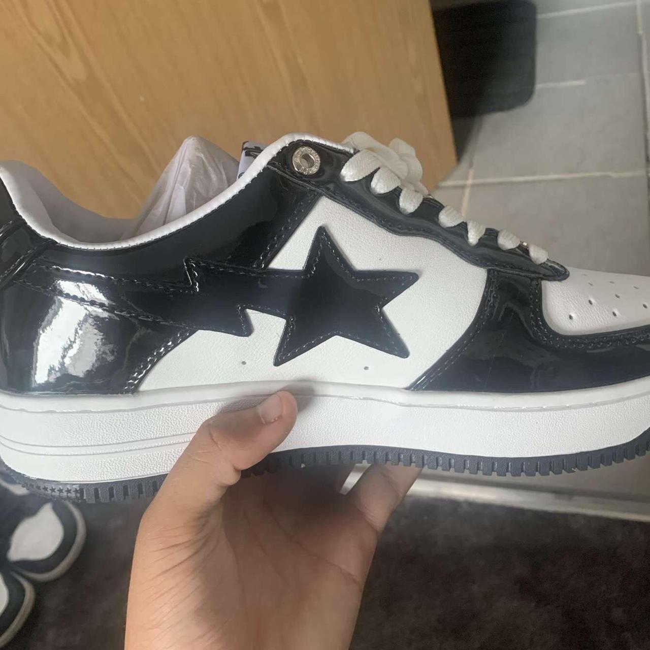 Black and white bapestas Brand new with box never... - Depop