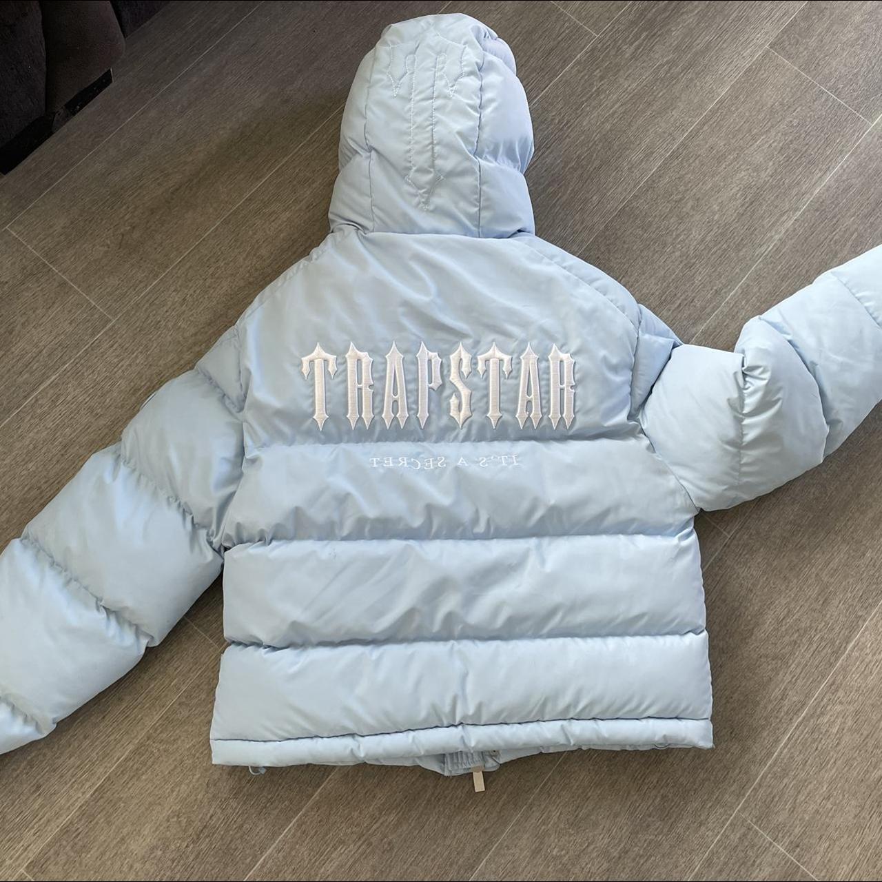 TRAPSTAR BABY BLUE PUFFER JACKET BRAND NEW WITH TAG’... - Depop