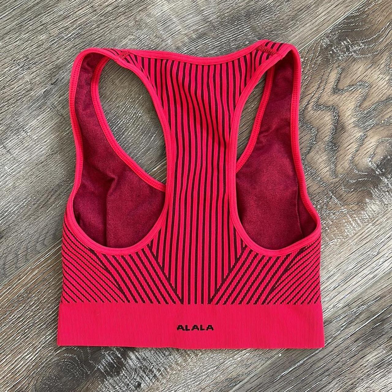 Alala sports bra, ribbed, seamless, non padded - Depop