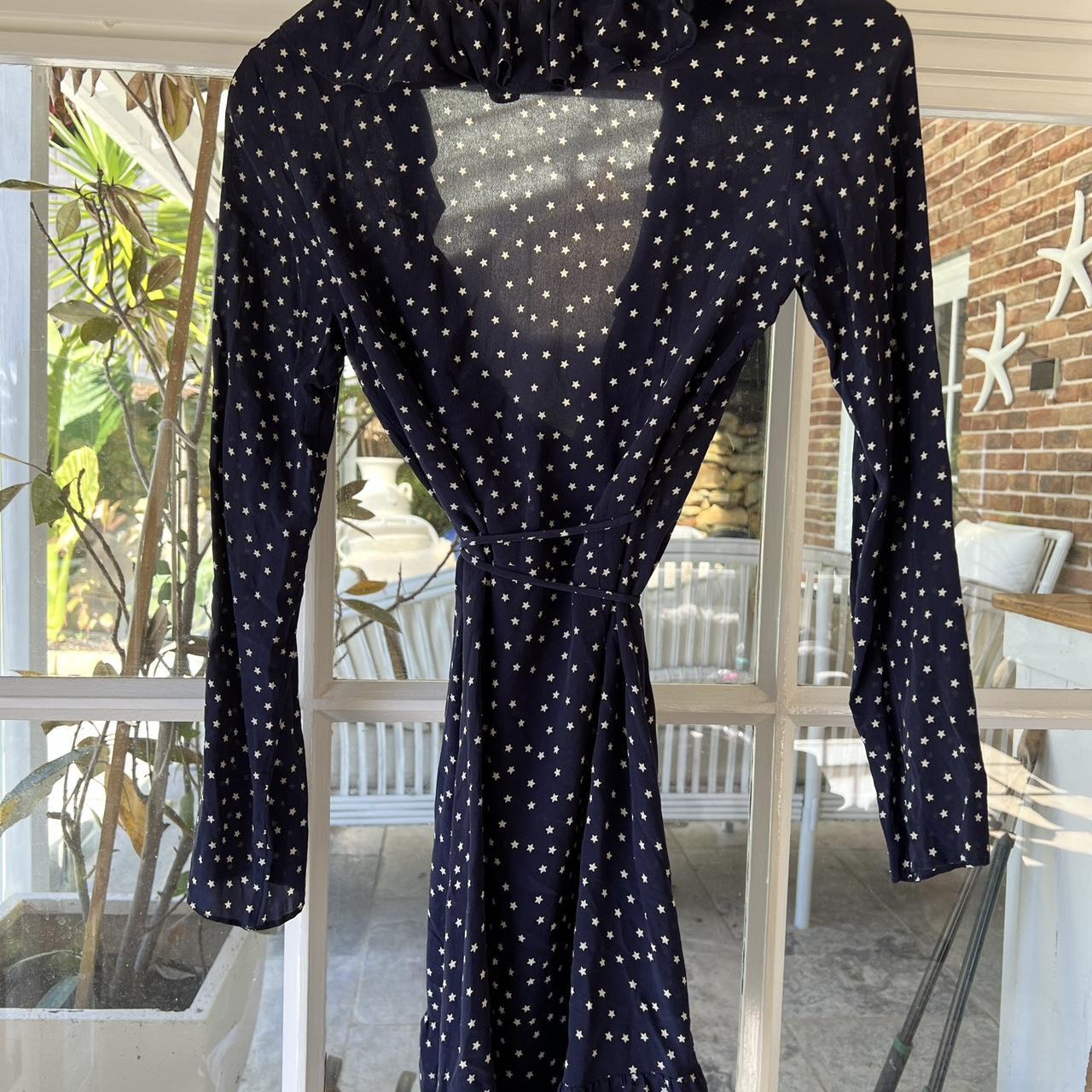 Realisation Par star navy long sleeve dress - Depop