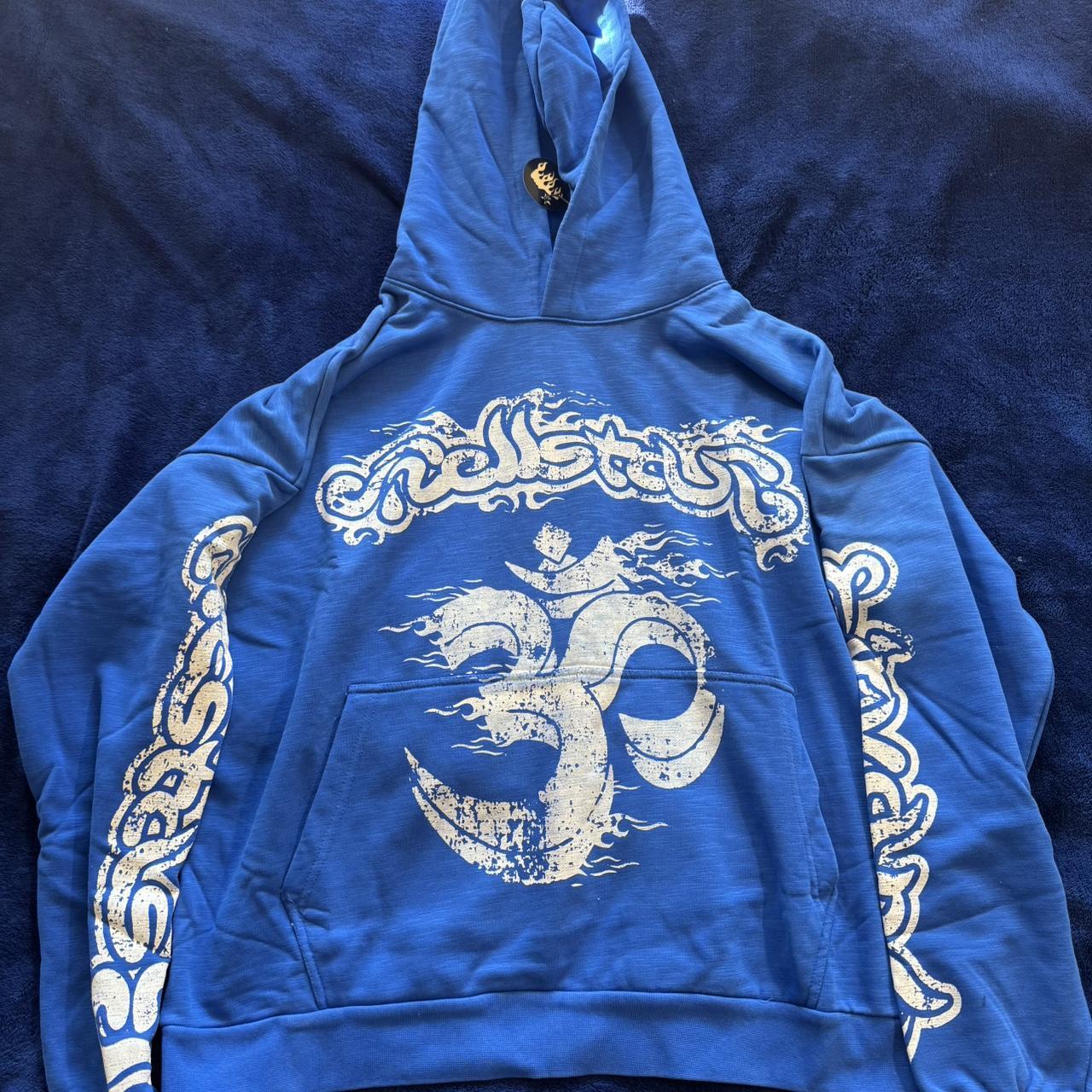 Authentic Hellstar Blue and White... - Depop