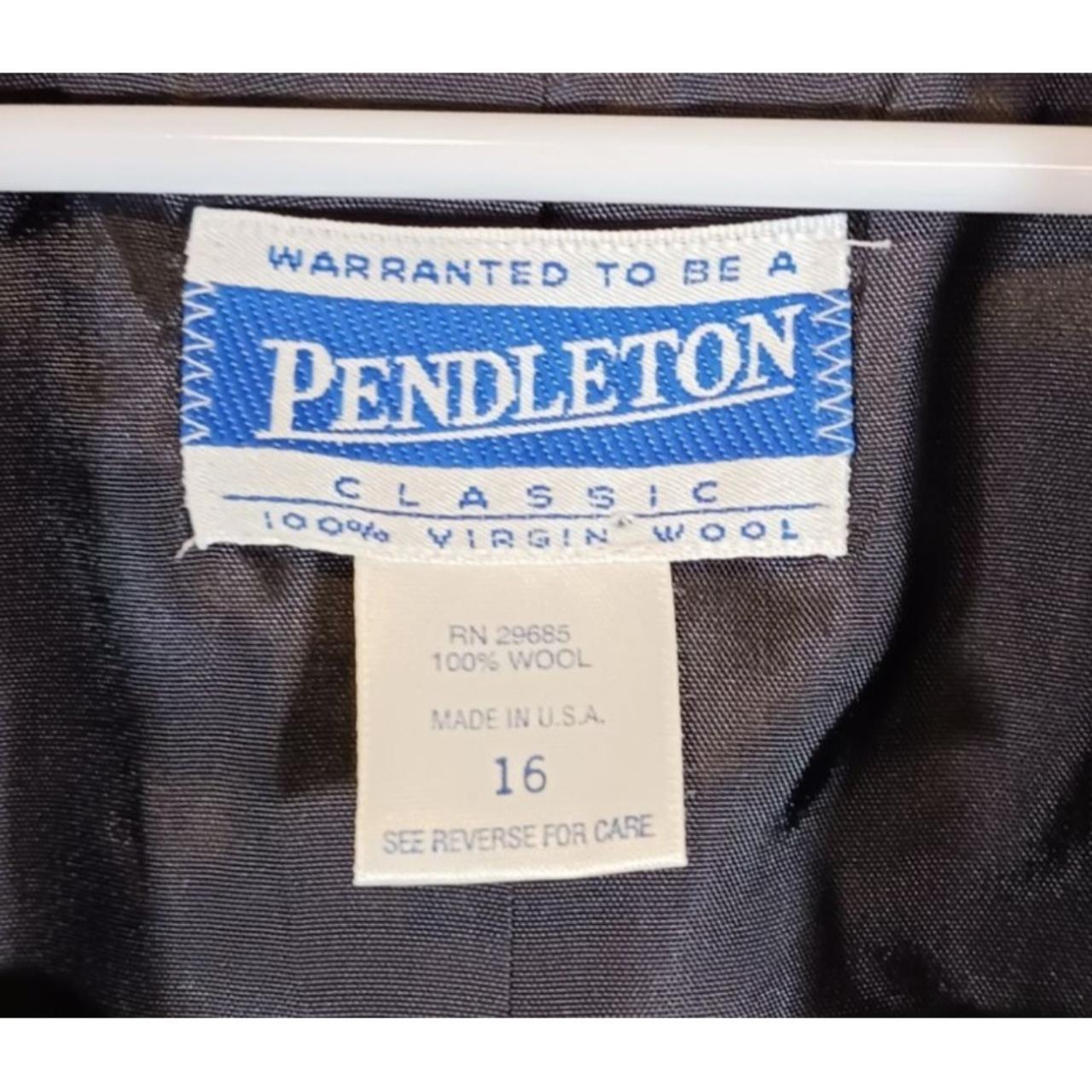Vintage Pendleton Gray Wool Blazer Pockets Size... - Depop