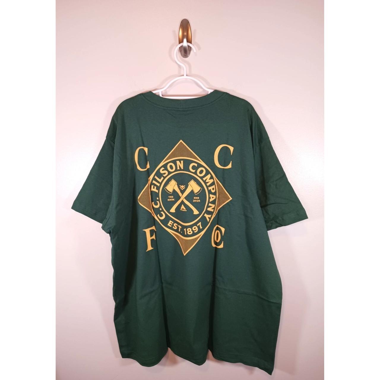 Filson Pioneer Axe Graphic Short Sleeve T-Shirt Size... - Depop