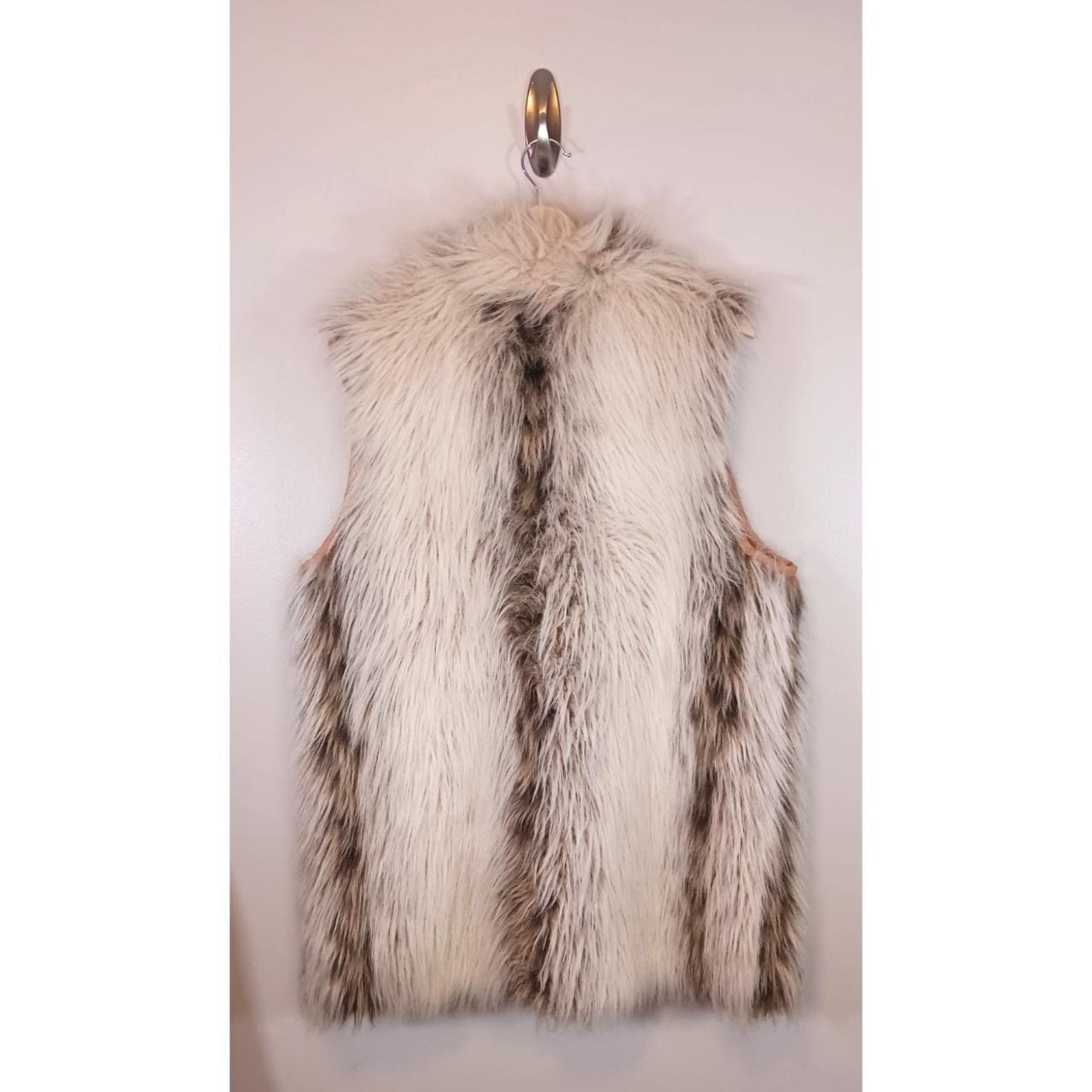 Mirage Outerwear Faux Fur Women's Long Vest Used... | Depop