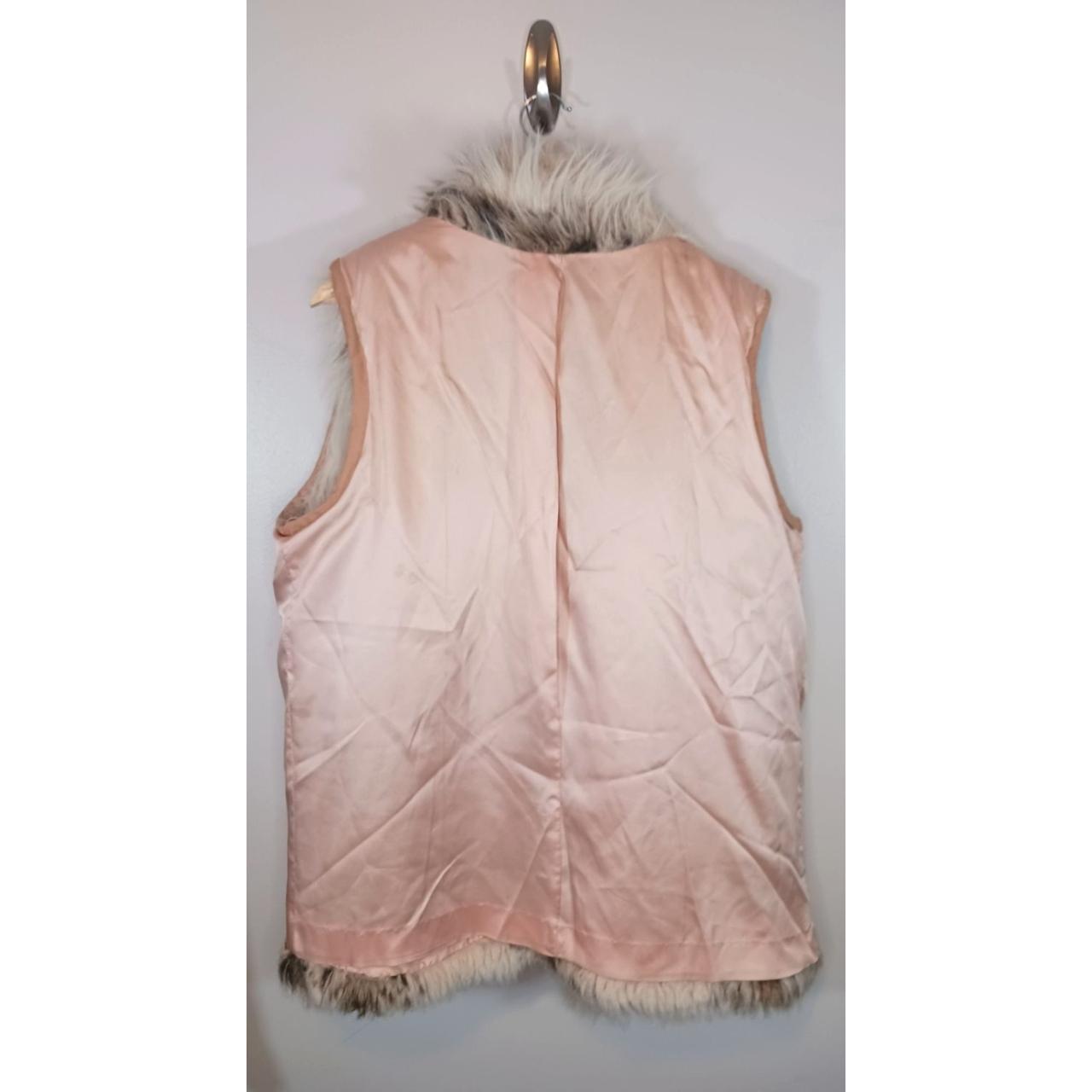 Mirage Outerwear Faux Fur Women's Long Vest Used... | Depop