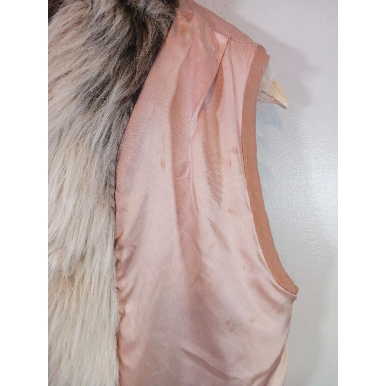Mirage Outerwear Faux Fur Women's Long Vest Used... | Depop