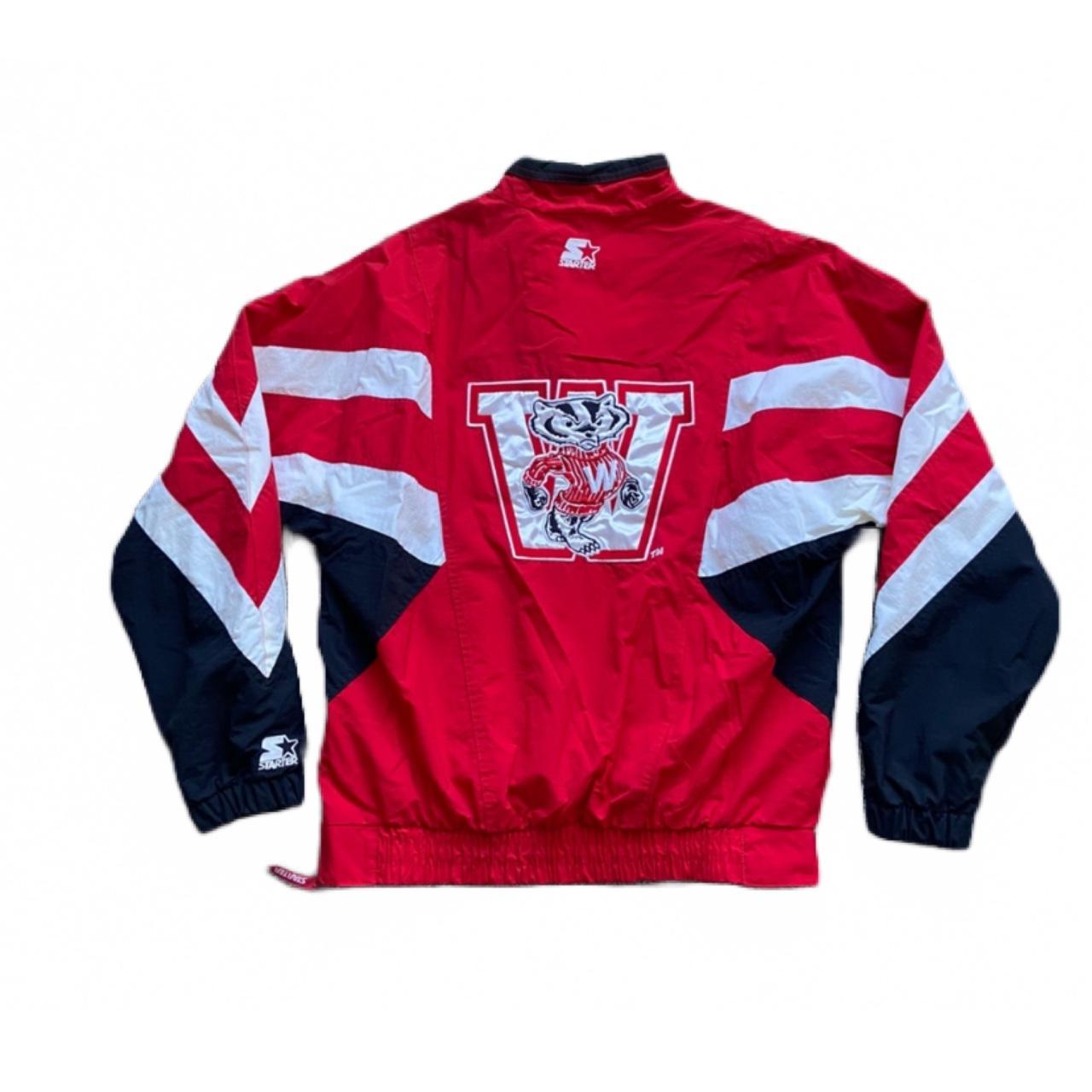 VINTAGE WISCONSIN BADGERS STARTER QUARTER WIND... - Depop