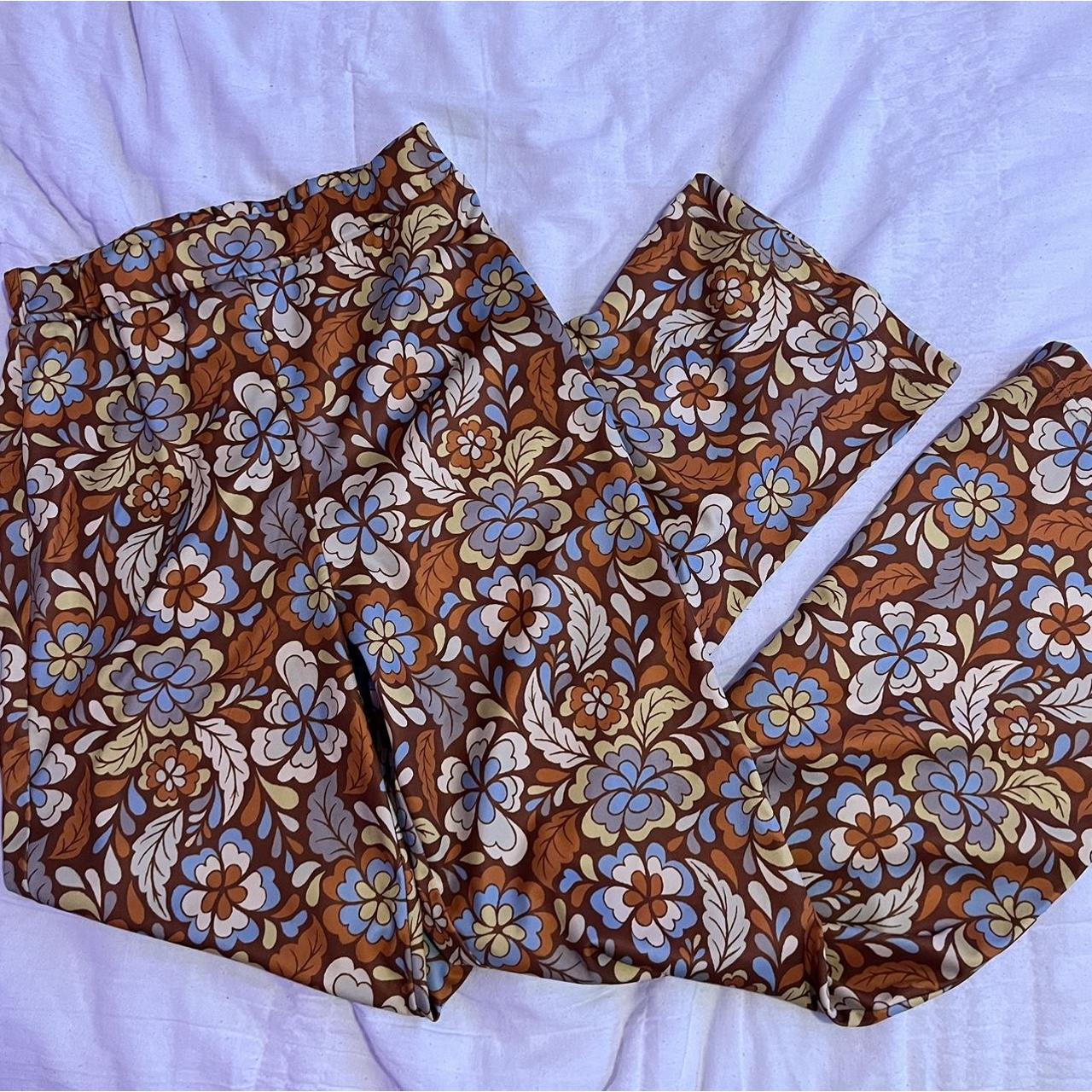 Funky retro flare pants !! Fitted on the waist and... - Depop