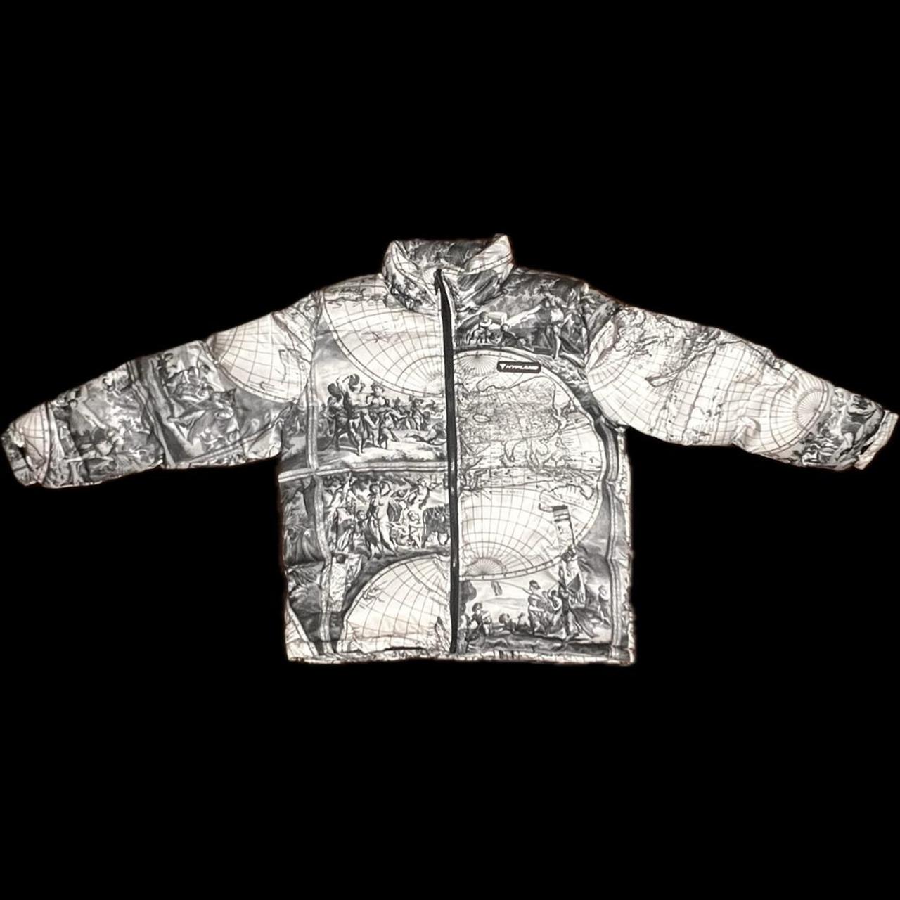 Hypland Puffer Jacket Worn Adjustable waist... - Depop