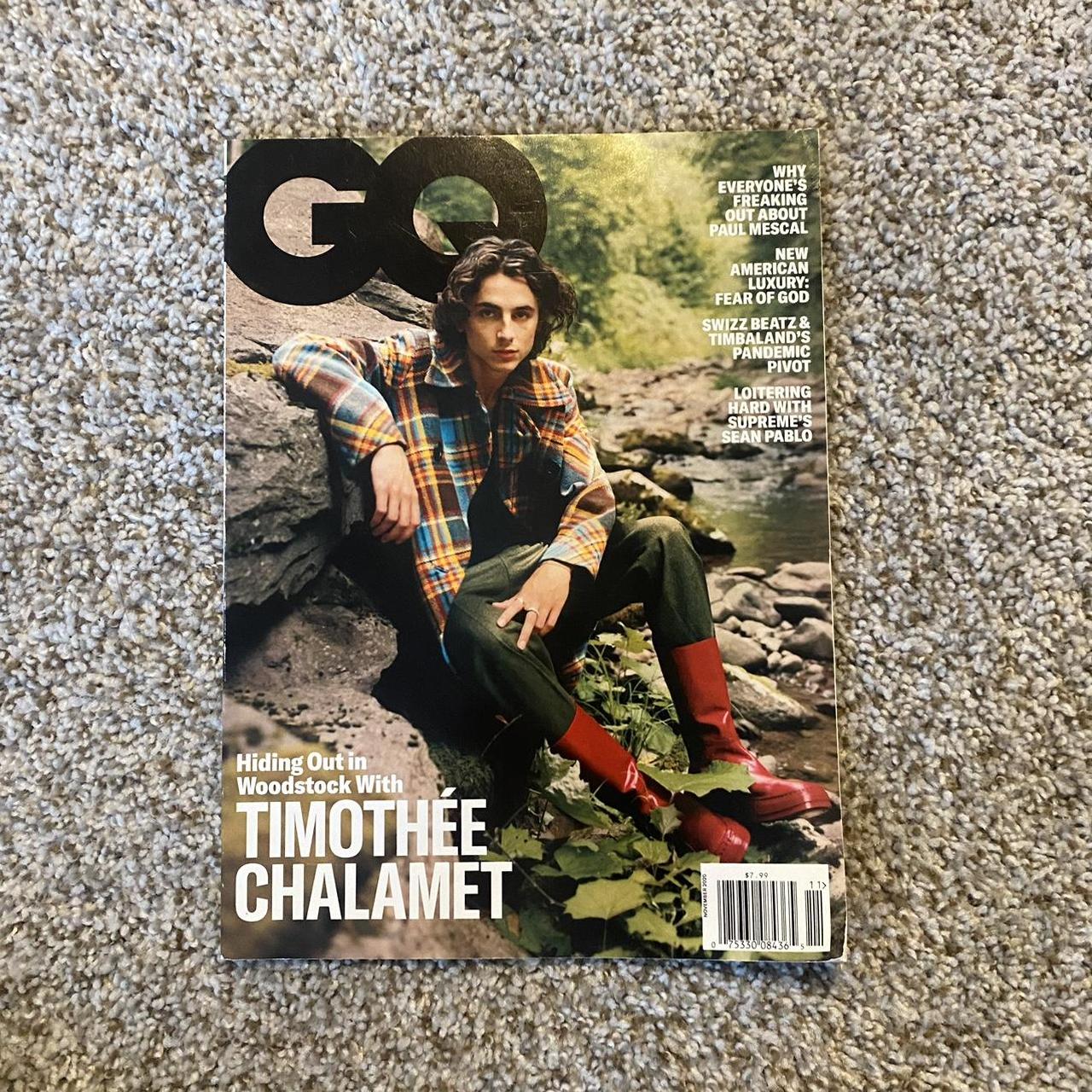 timothee chalamet gq magazine cover!! has some... - Depop