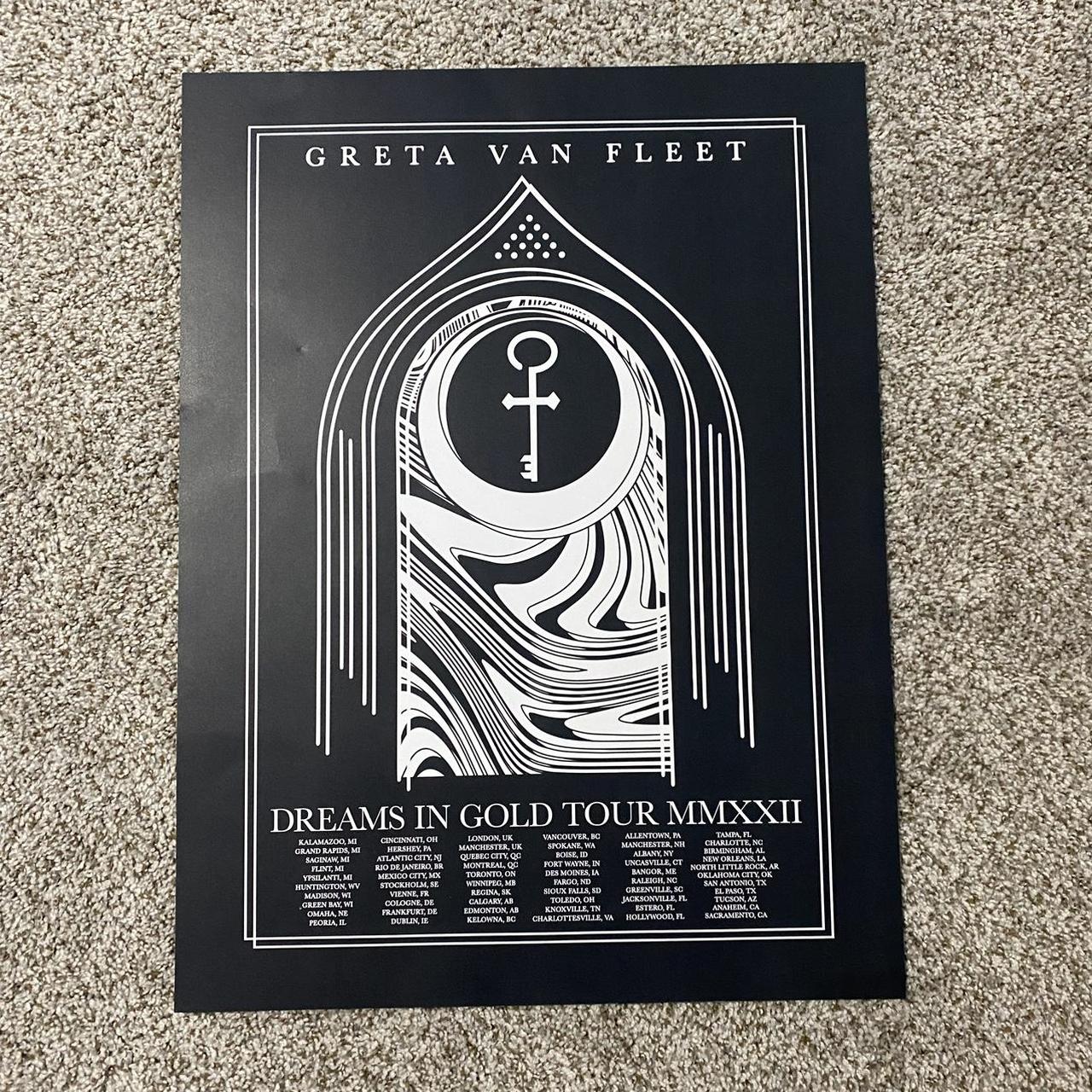 greta van fleet poster ! - official form tour ! -... - Depop