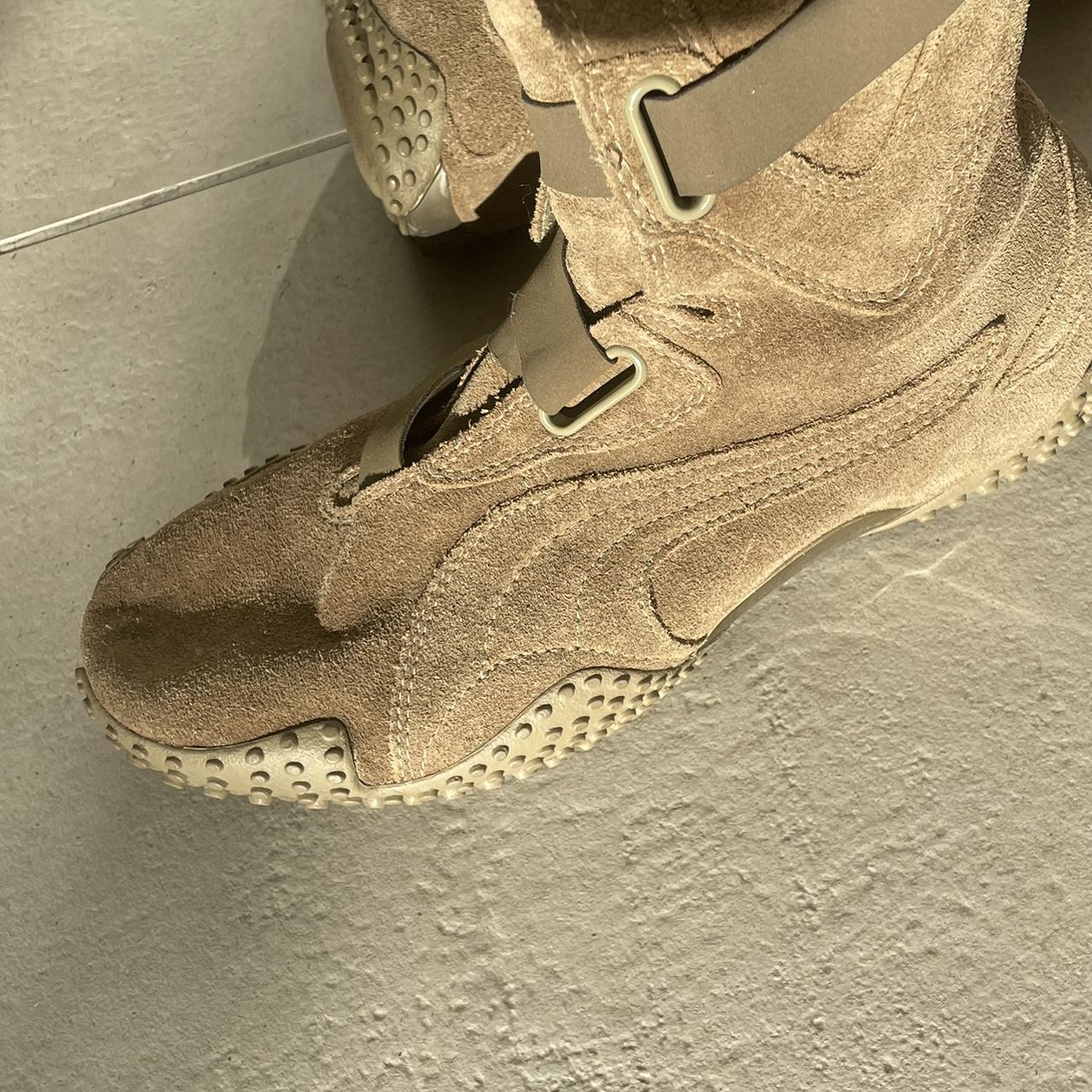 Amazing Puma mostro boots in camel suede. Rare piece! - Depop