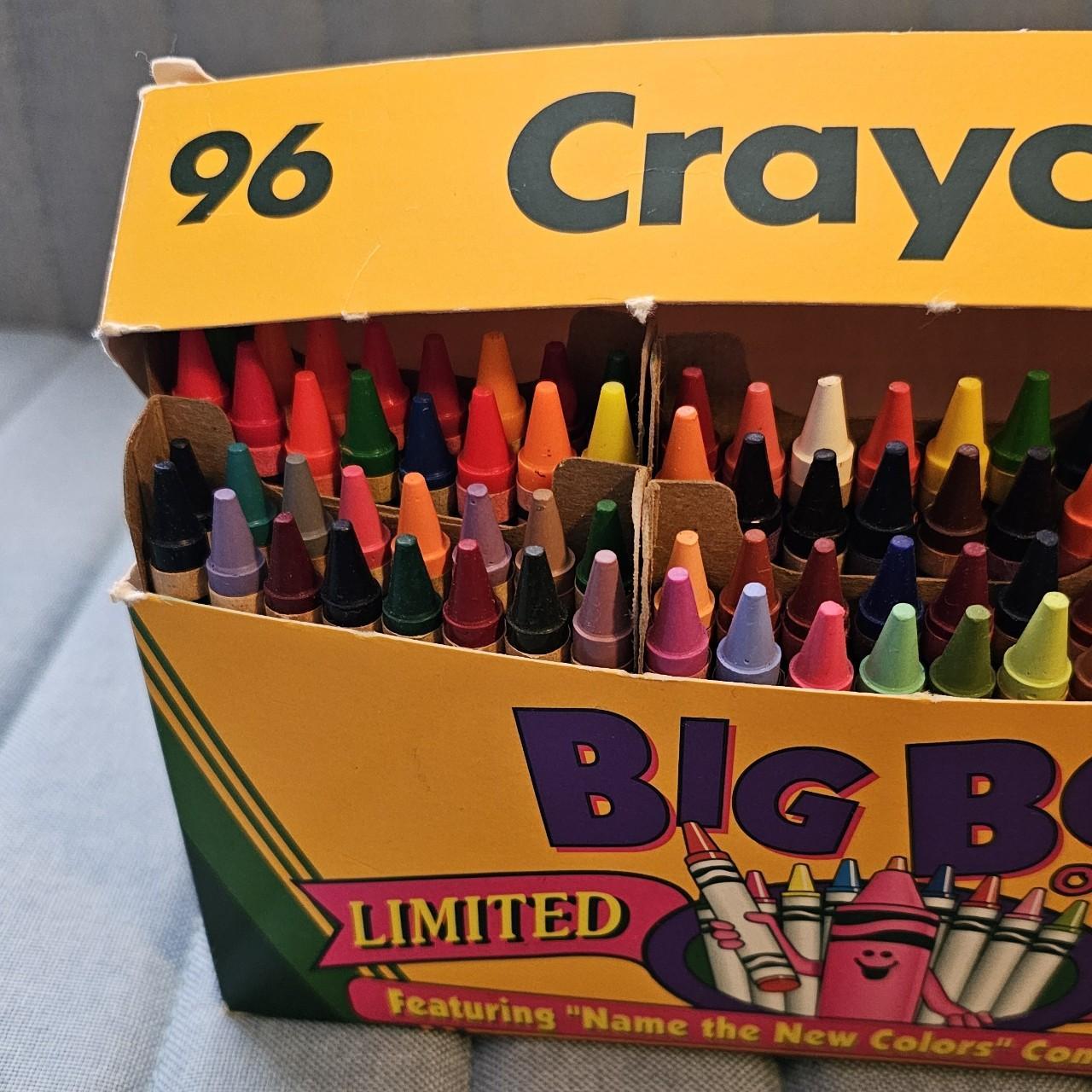 Crayola 96 crayon box plus bonus grip set in... | Depop