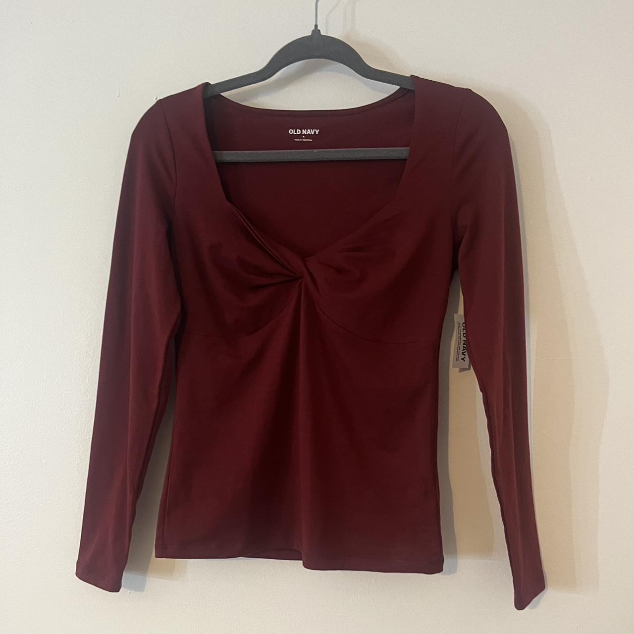 Super Cute Red Long Sleeve Shirt. Brand New With... - Depop
