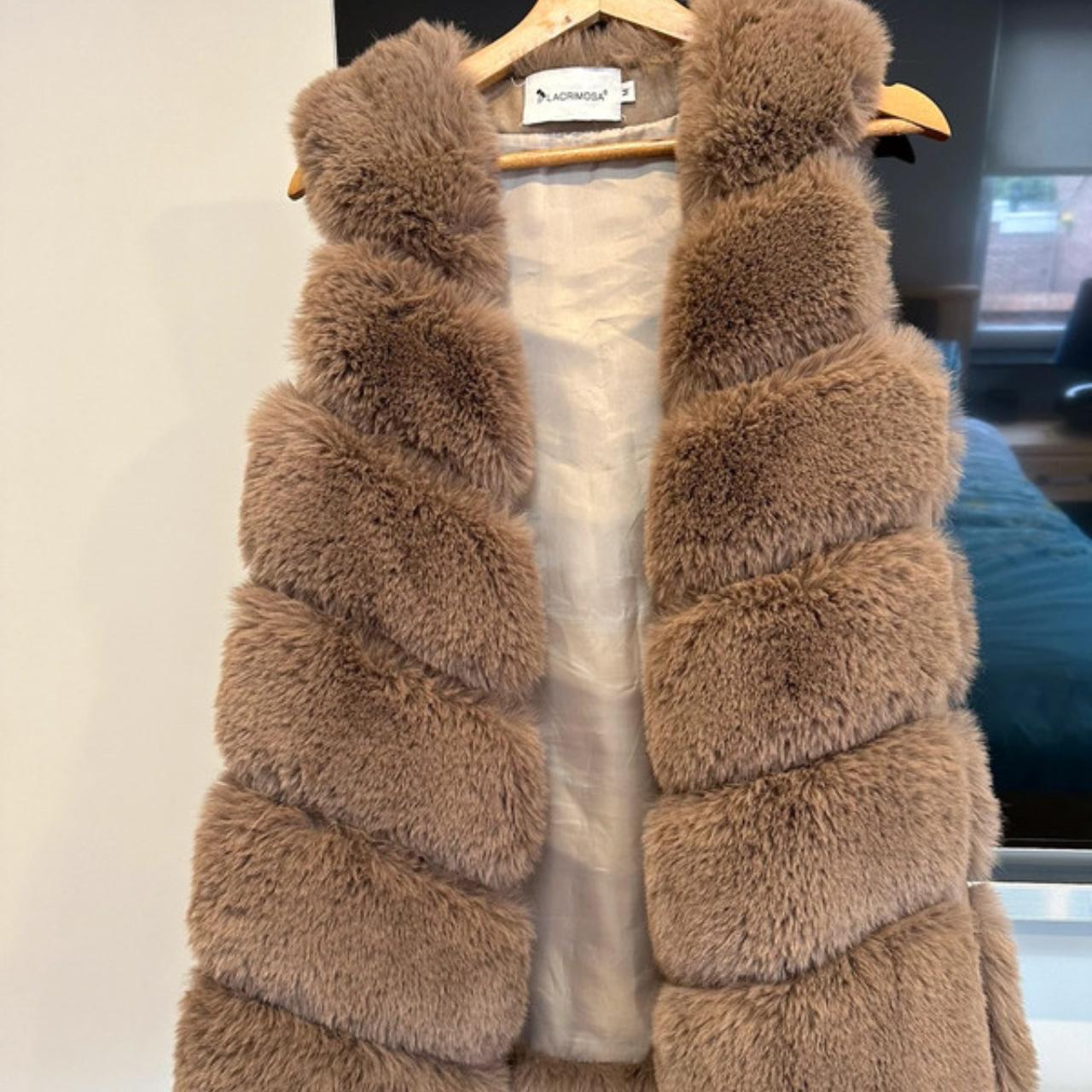 Fake Fur Coat This fake fur coat from the French... - Depop