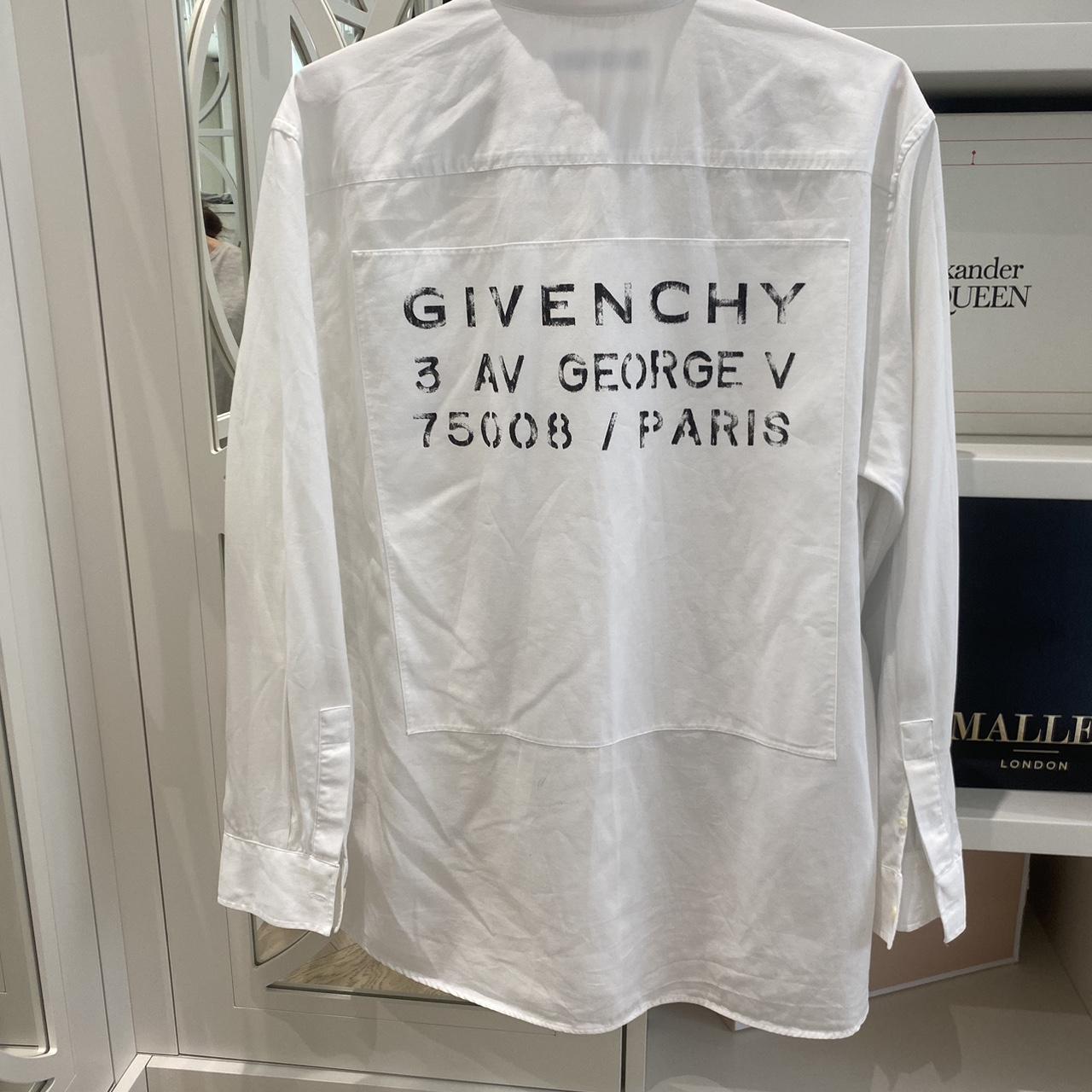 Men’s white long sleeved Givenchy shirt Worn... - Depop