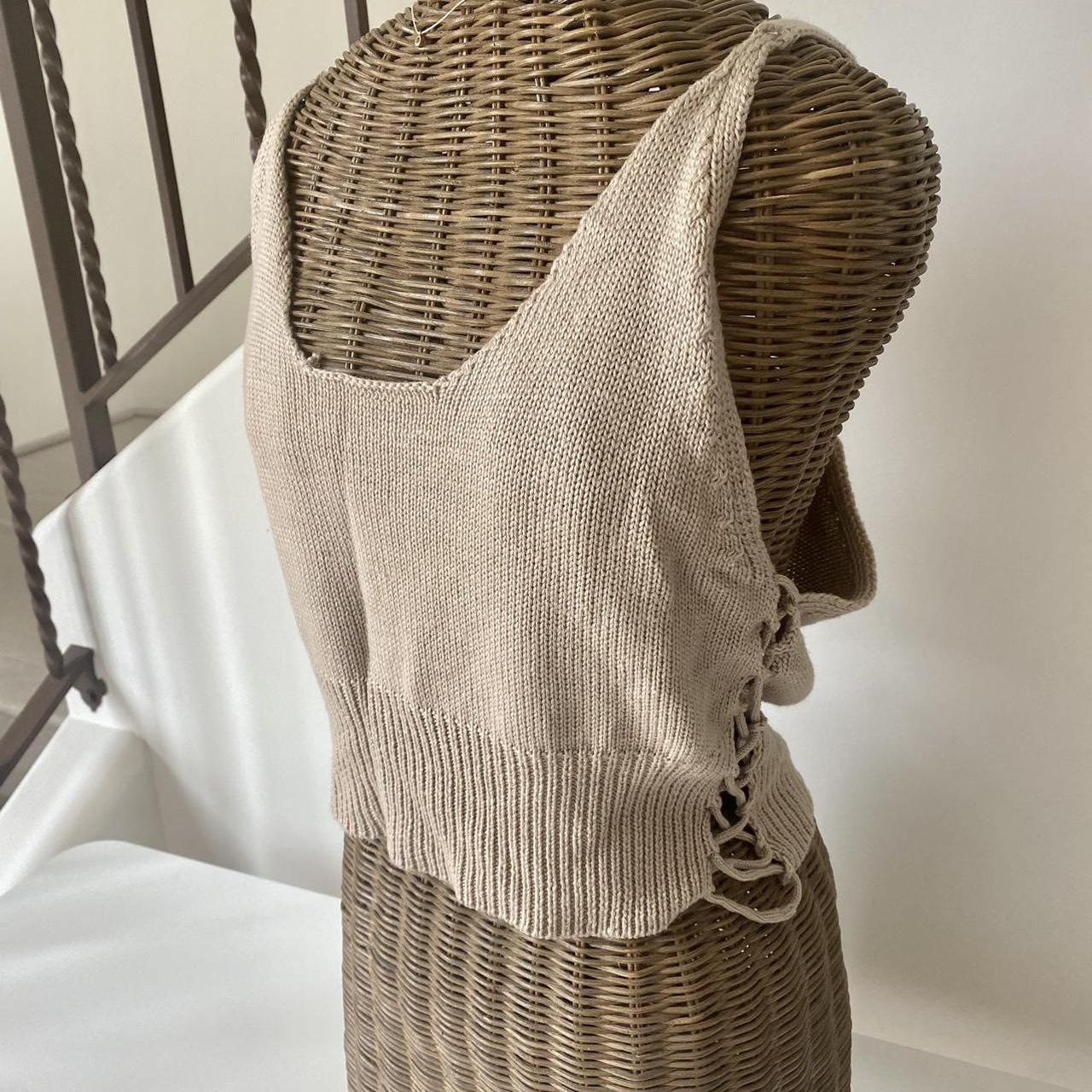 Say What? Women's Tan Vest | Depop