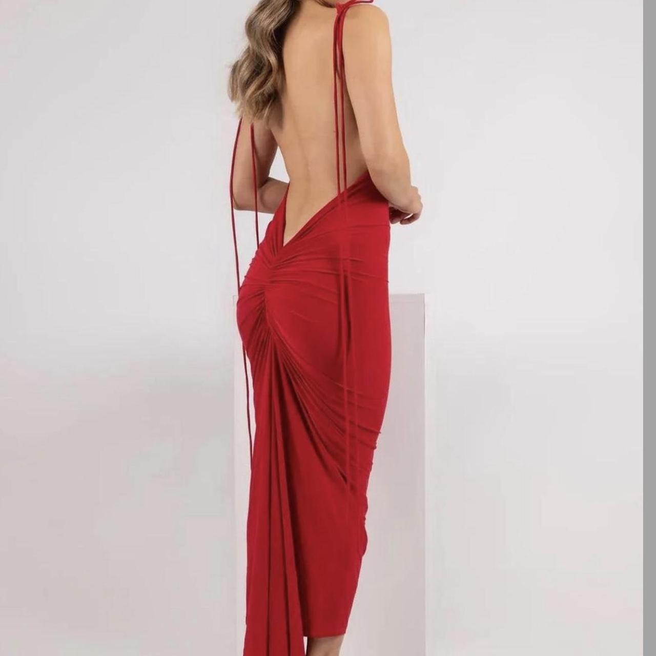 Melani the label azari dress in red Size XS... - Depop