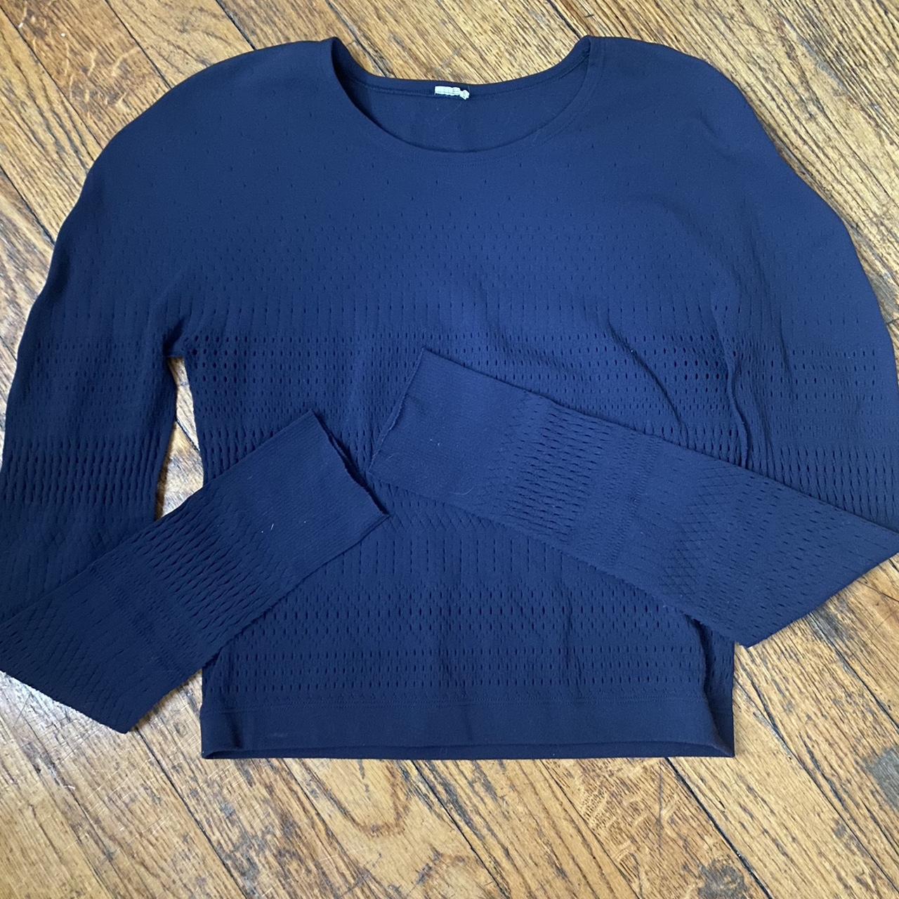 super cute workout top from fabletics!! dark blue... - Depop