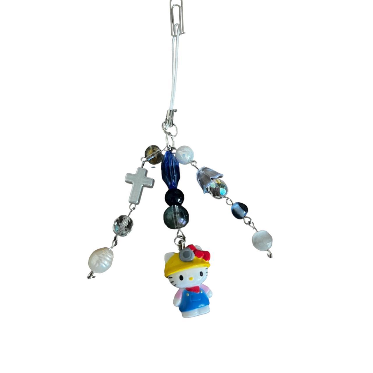 Sanrio hello kitty inspired phone charm ships same... - Depop