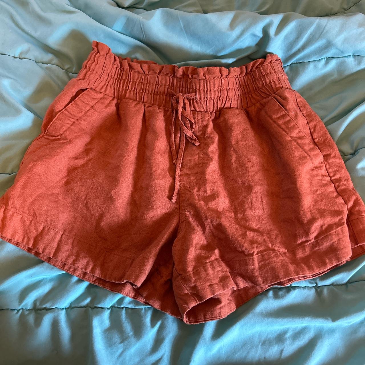 Burnt orange shorts No paypal - Depop