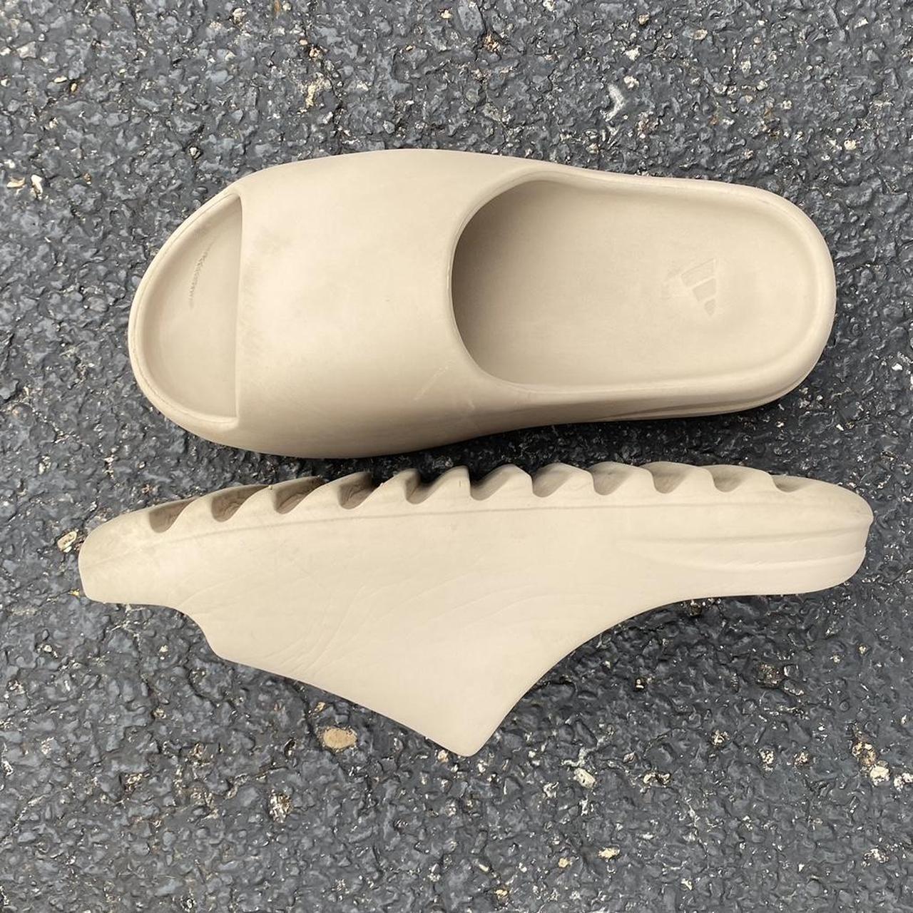 YZY slides. Very minimal wear. Bottoms are a little... - Depop