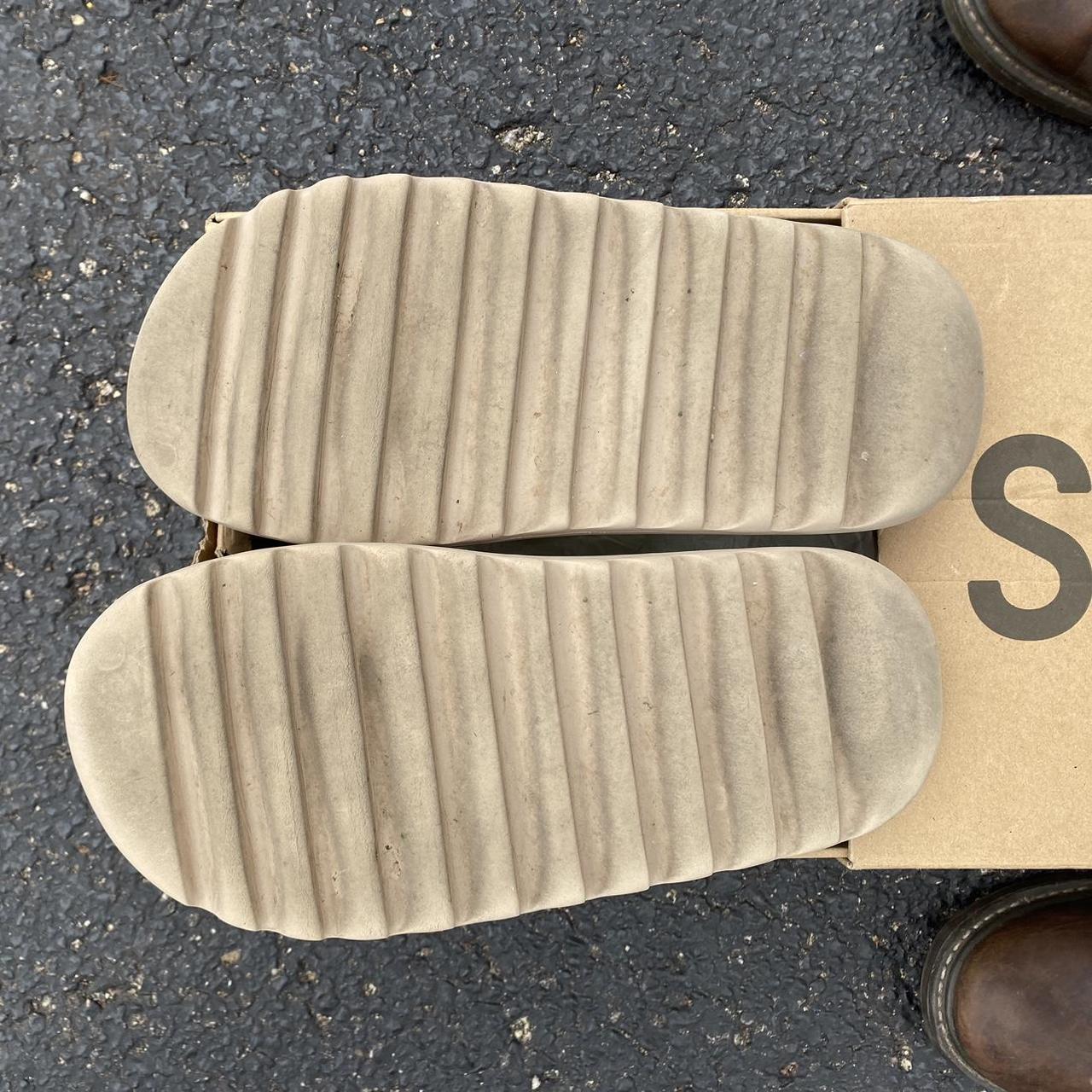 YZY slides. Very minimal wear. Bottoms are a little... - Depop