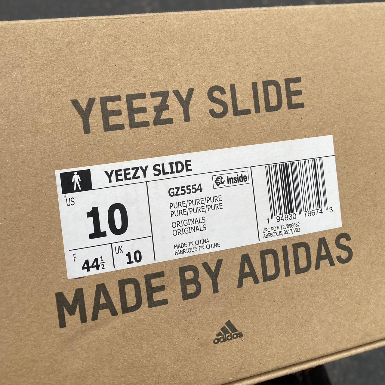 YZY slides. Very minimal wear. Bottoms are a little... - Depop