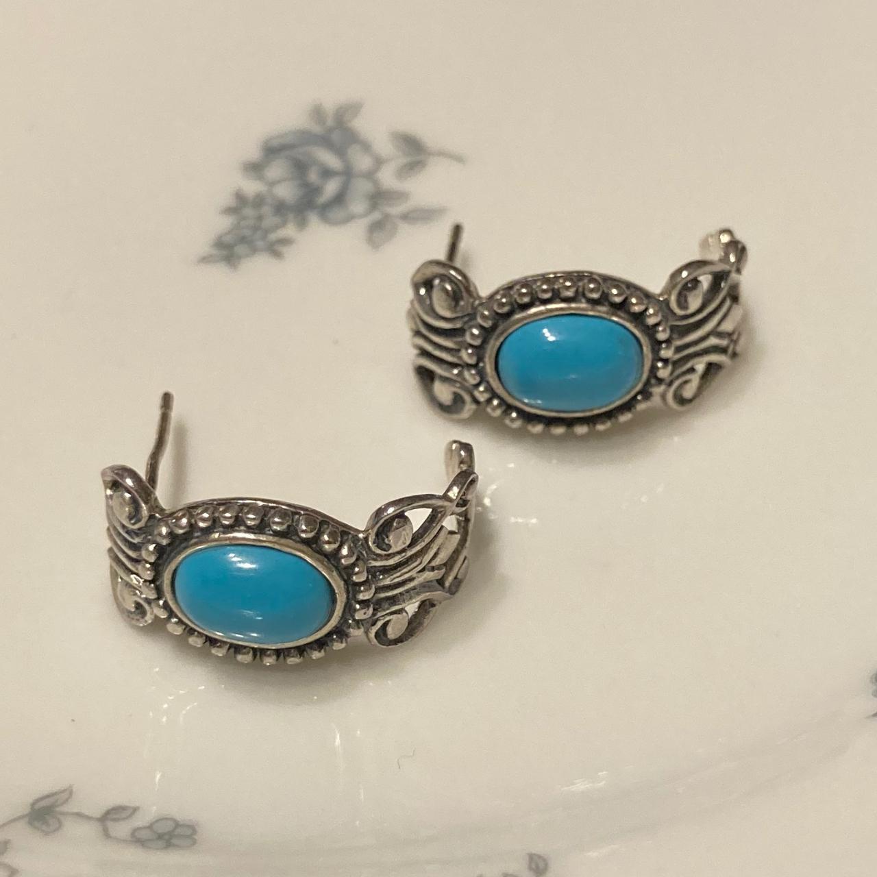 Vintage AVON 925 Sterling Silver Curved Drop. Depop
