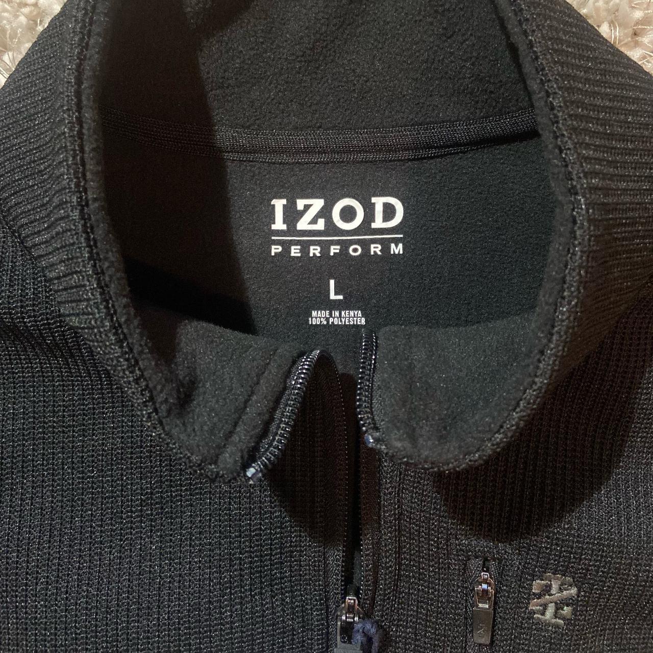 Izod Men's Black Jacket | Depop