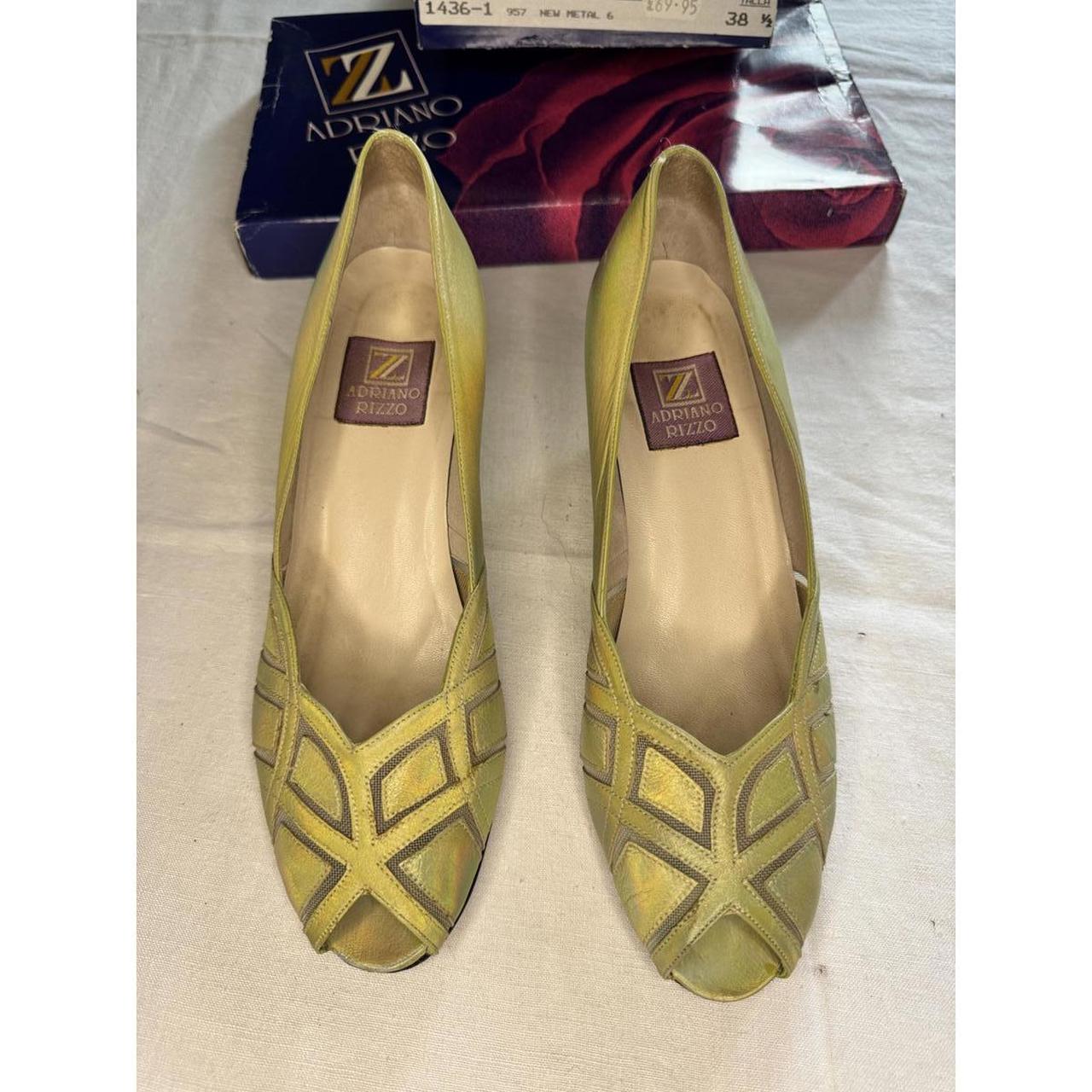 Adriano Rizzo Green Gold Court Shoes UK 5.5 (EU... | Depop