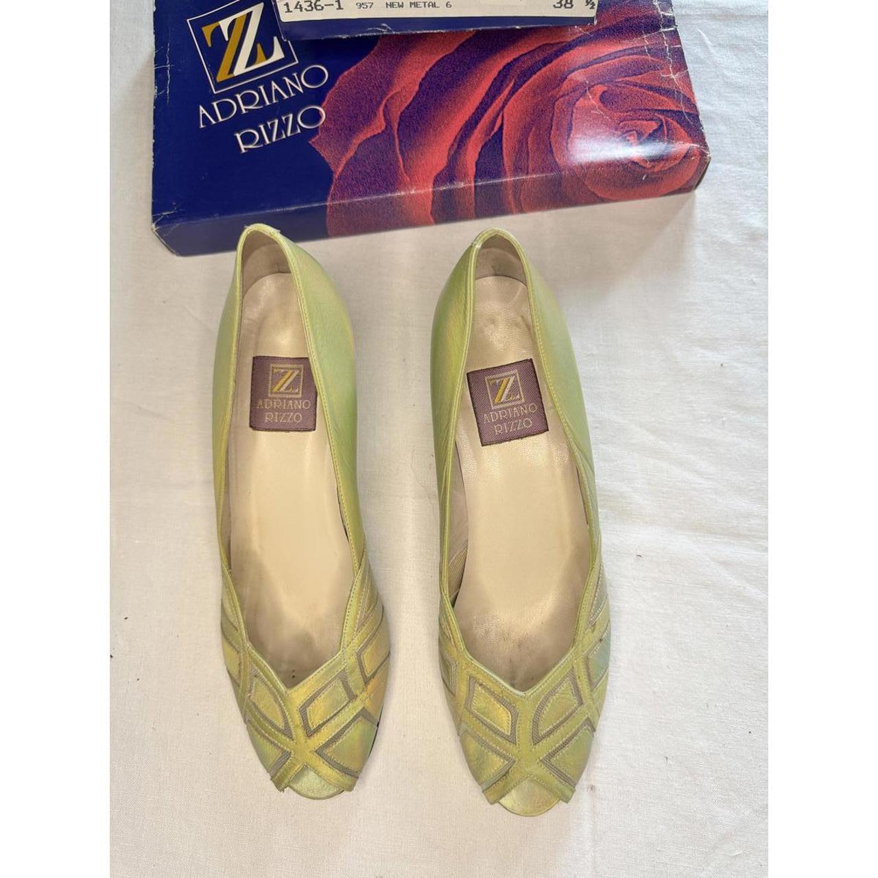 Adriano Rizzo Green Gold Court Shoes UK 5.5 (EU... | Depop