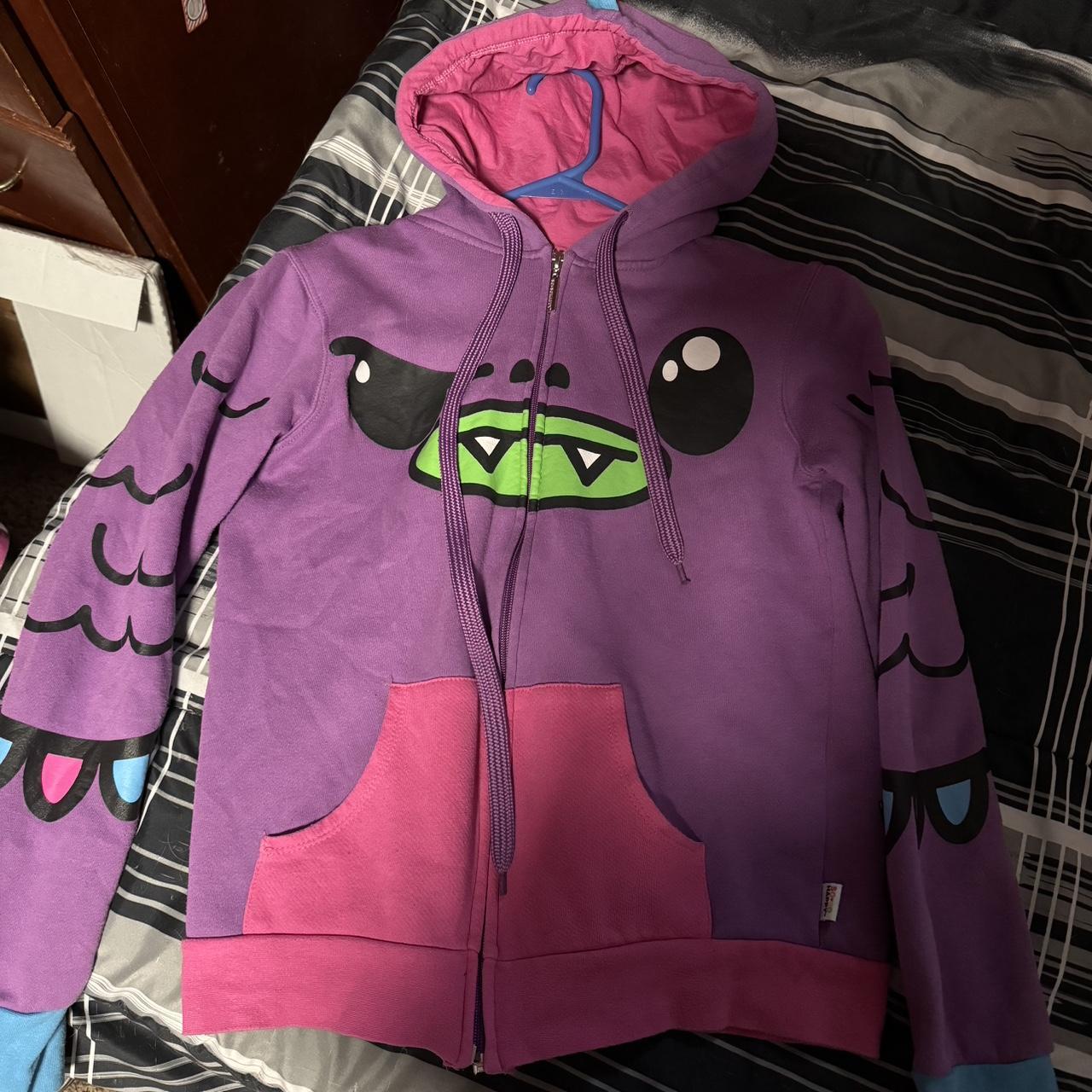 purple soso happy jacket I can trade or... - Depop