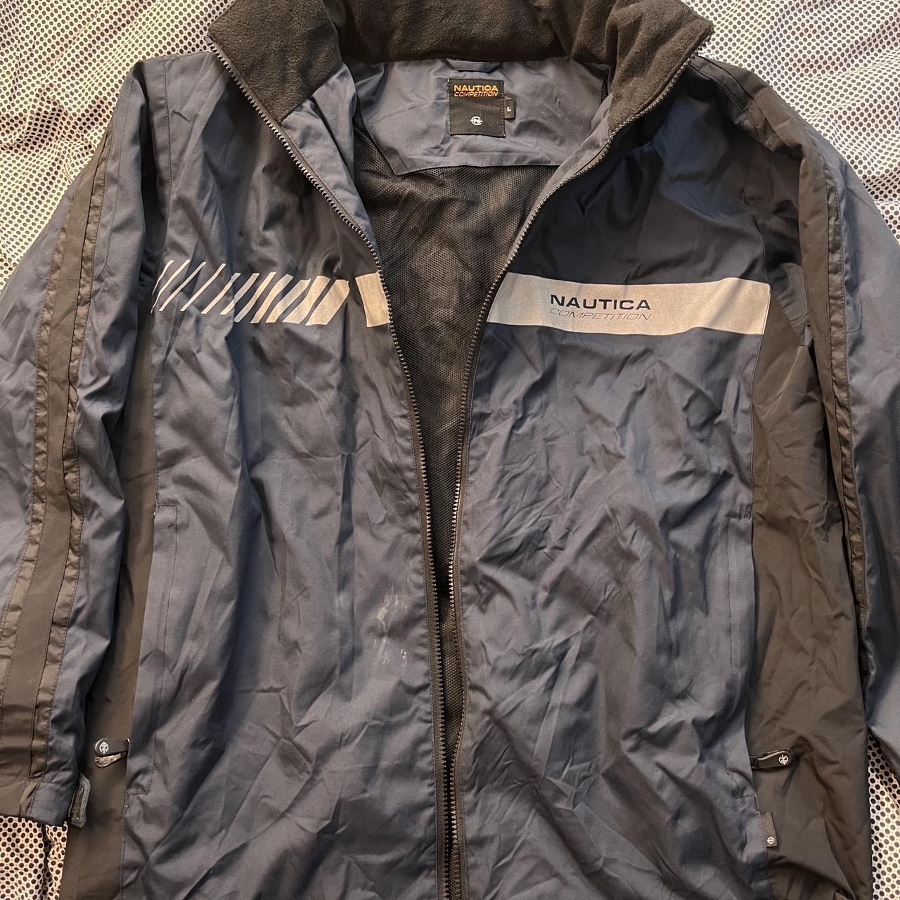 Vintage Náutica competition spray jacket large... - Depop
