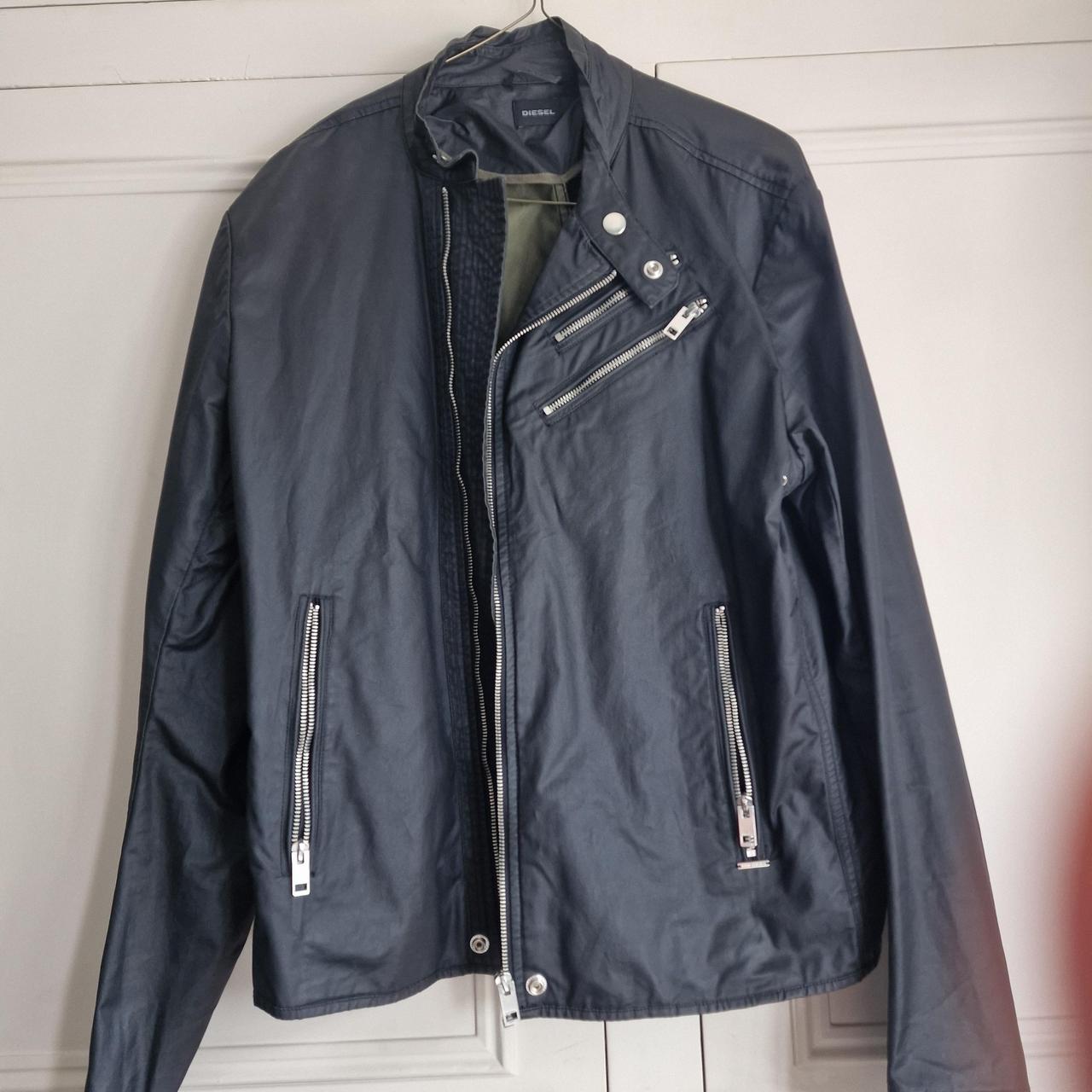 Diesel jacket XL - like L. Great motorist waterproof... - Depop