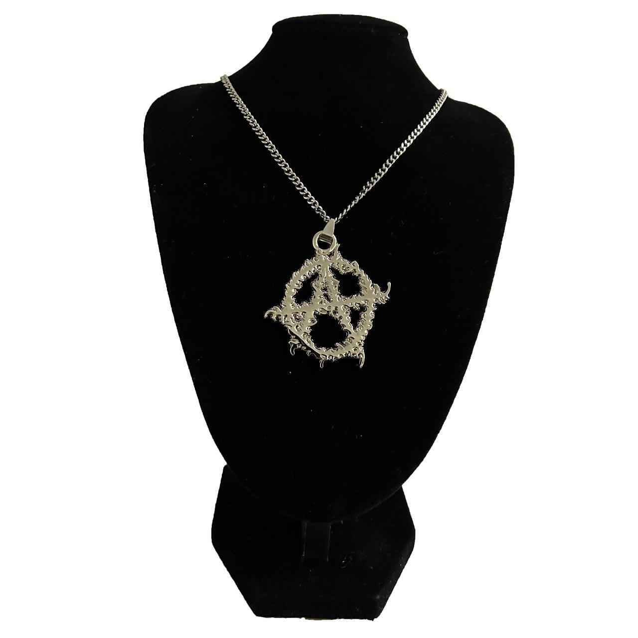 Lil Tracy Anarchy Silver Necklace - STAINLESS... - Depop