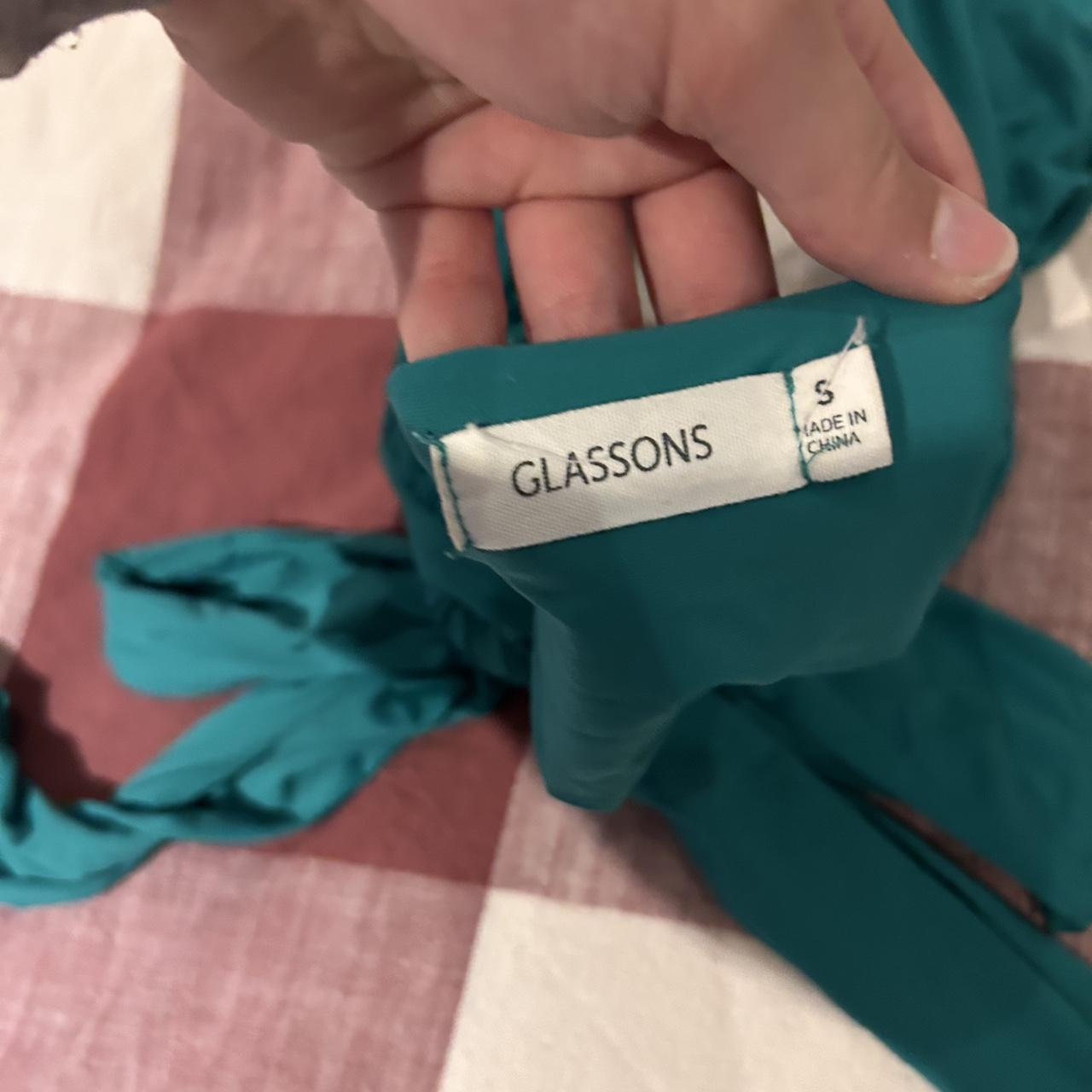 Glassons front and neck tie top. Size s, never worn. - Depop