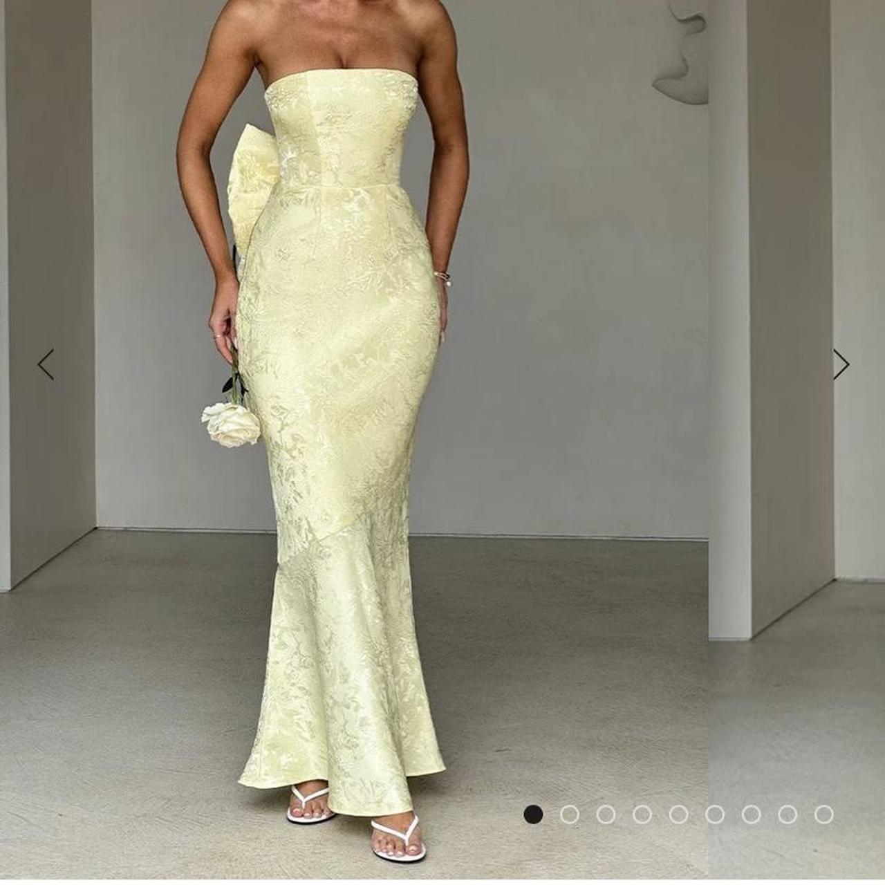 Babyboo Felicity Maxi Dress in lemon. Australian... | Depop