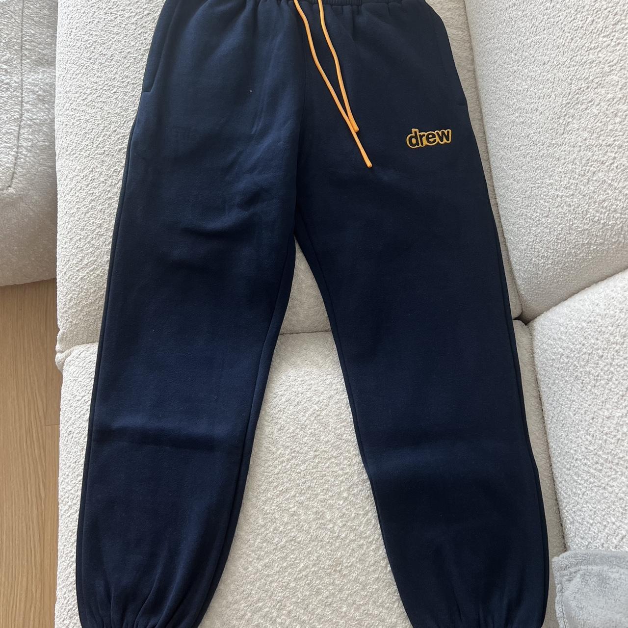Drew Blue Sweatpants , size S. Never worn, too big... - Depop