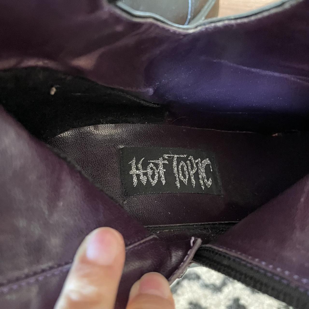 2000s vintage hot topic boots Insane goth black... | Depop