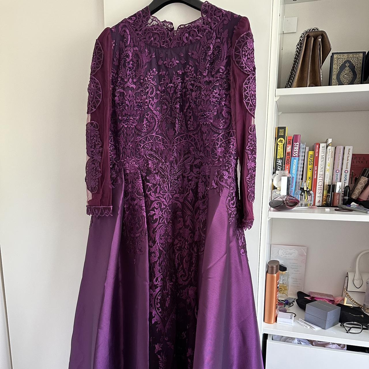 Purple modest dress Engagement bridal dress that... - Depop